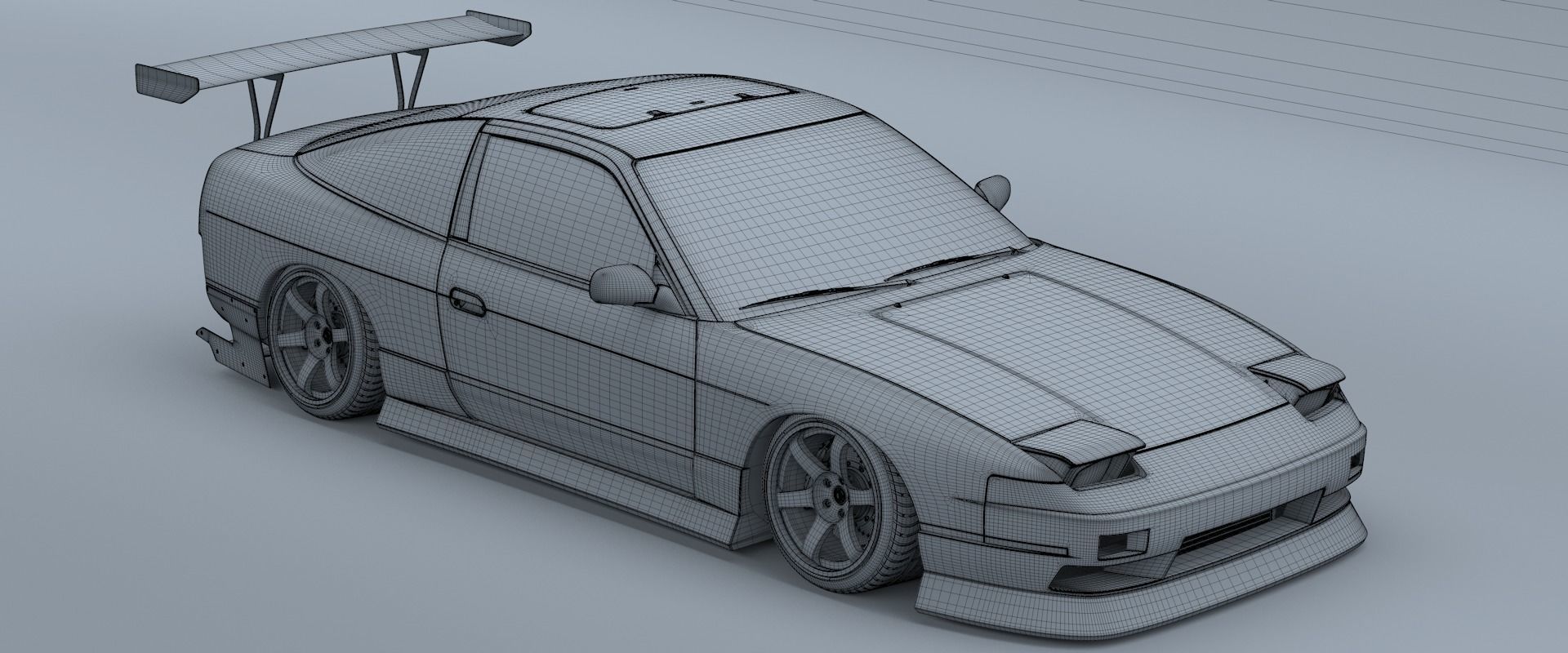 nissan 240sx tuning 3D model | CGTrader