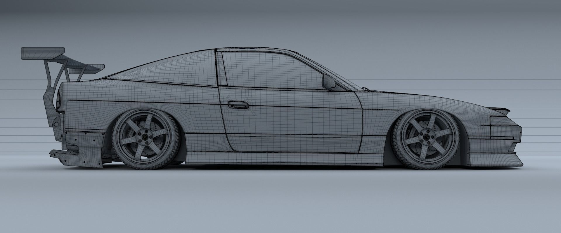nissan 240sx tuning 3D model | CGTrader