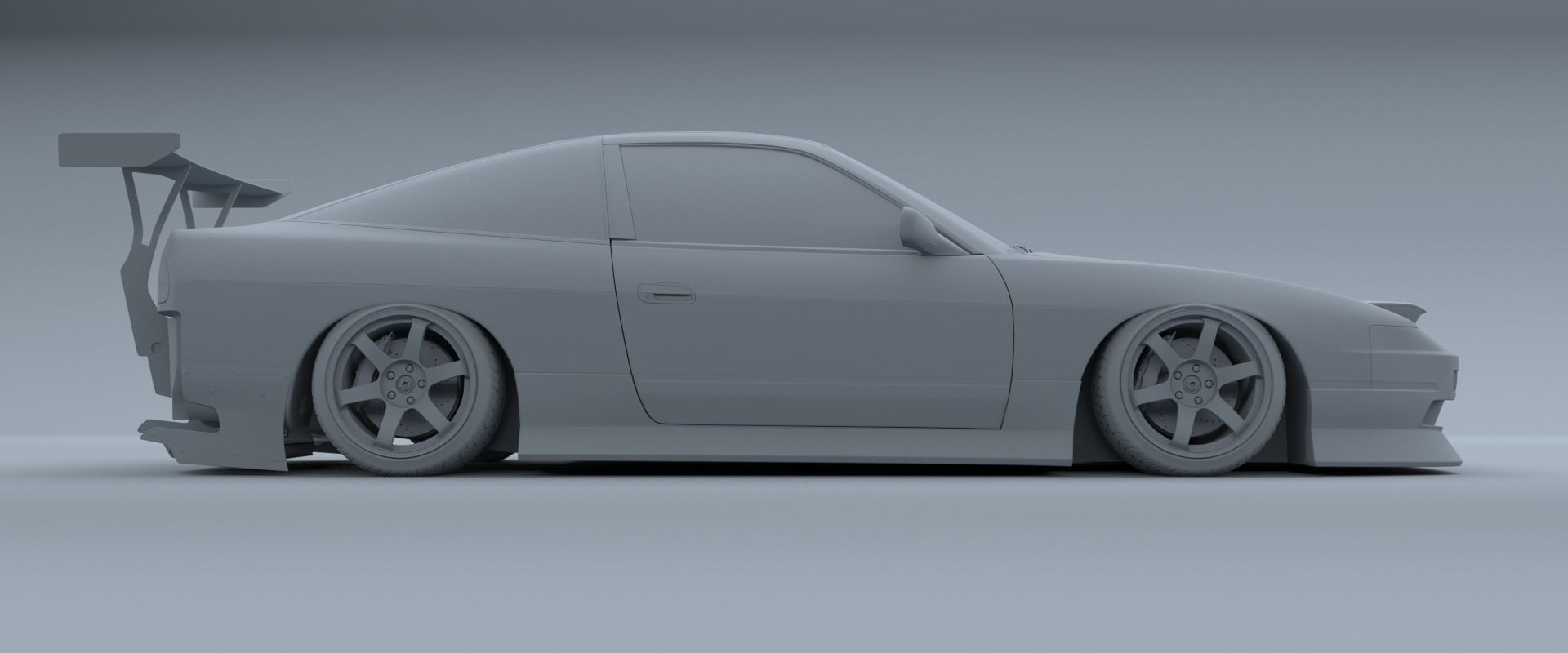 nissan 240sx tuning 3D model | CGTrader