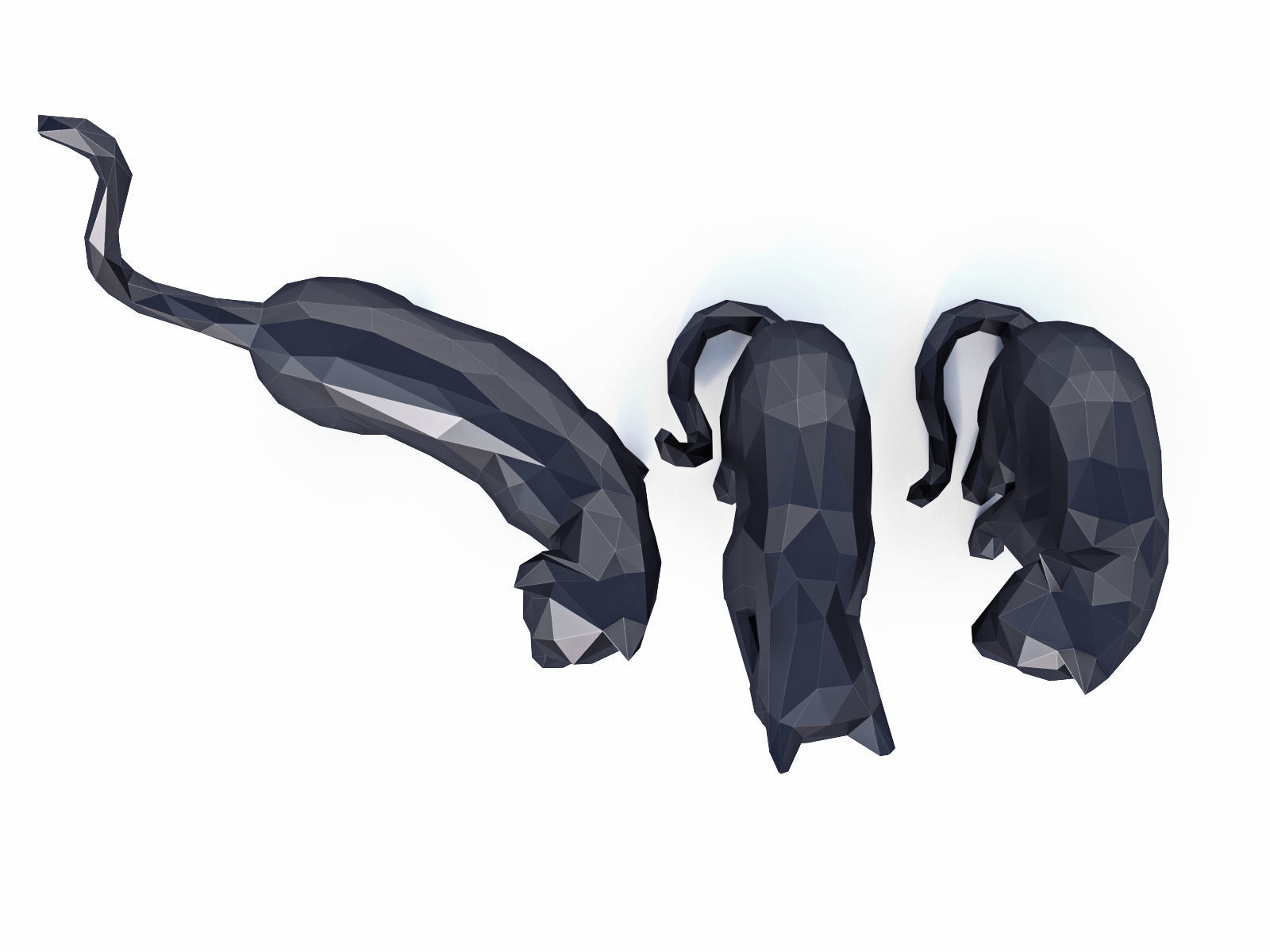 3D model Cats Low Poly VR / AR / low-poly | CGTrader