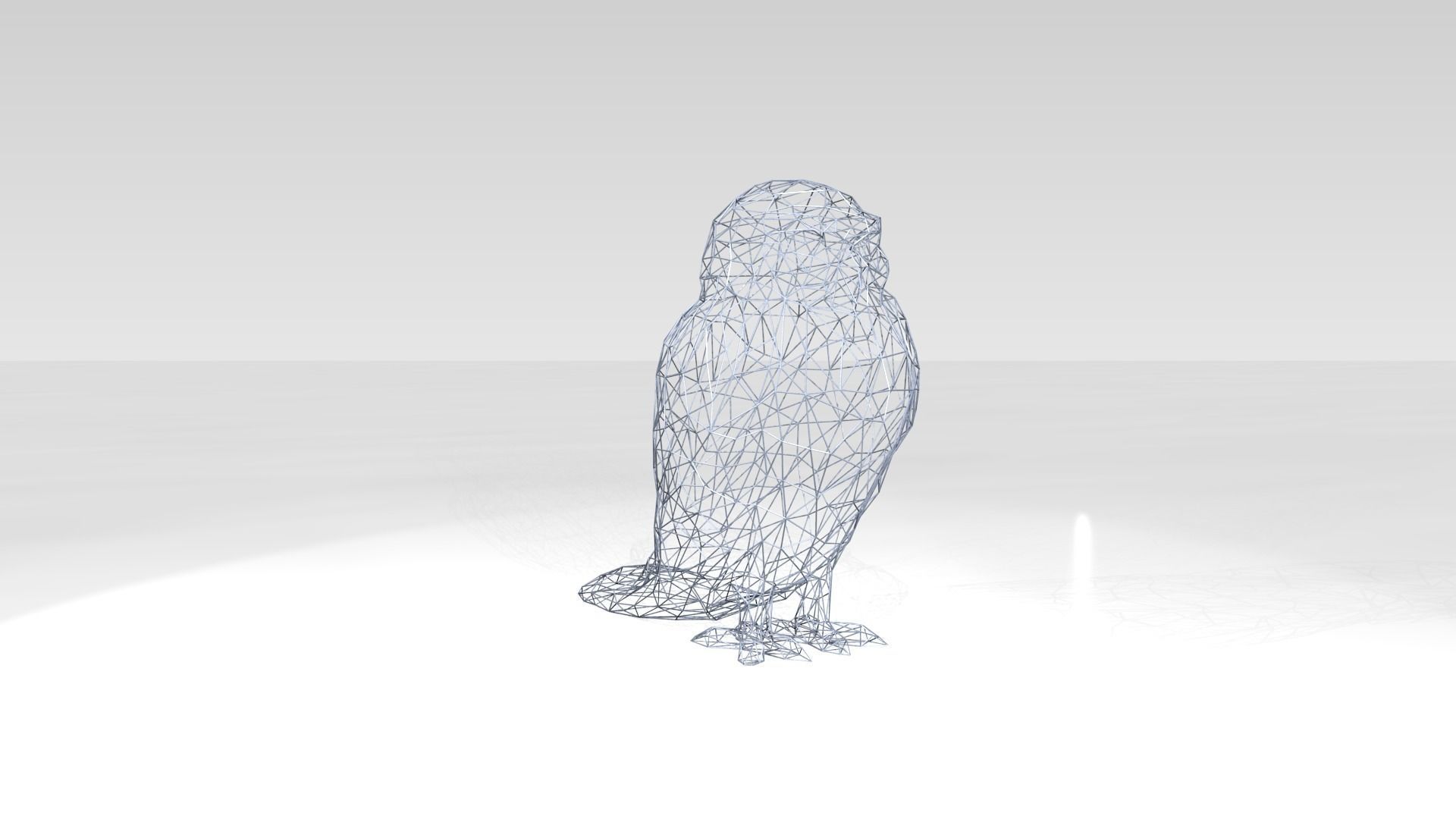 Owl Wireframe 3D model | CGTrader
