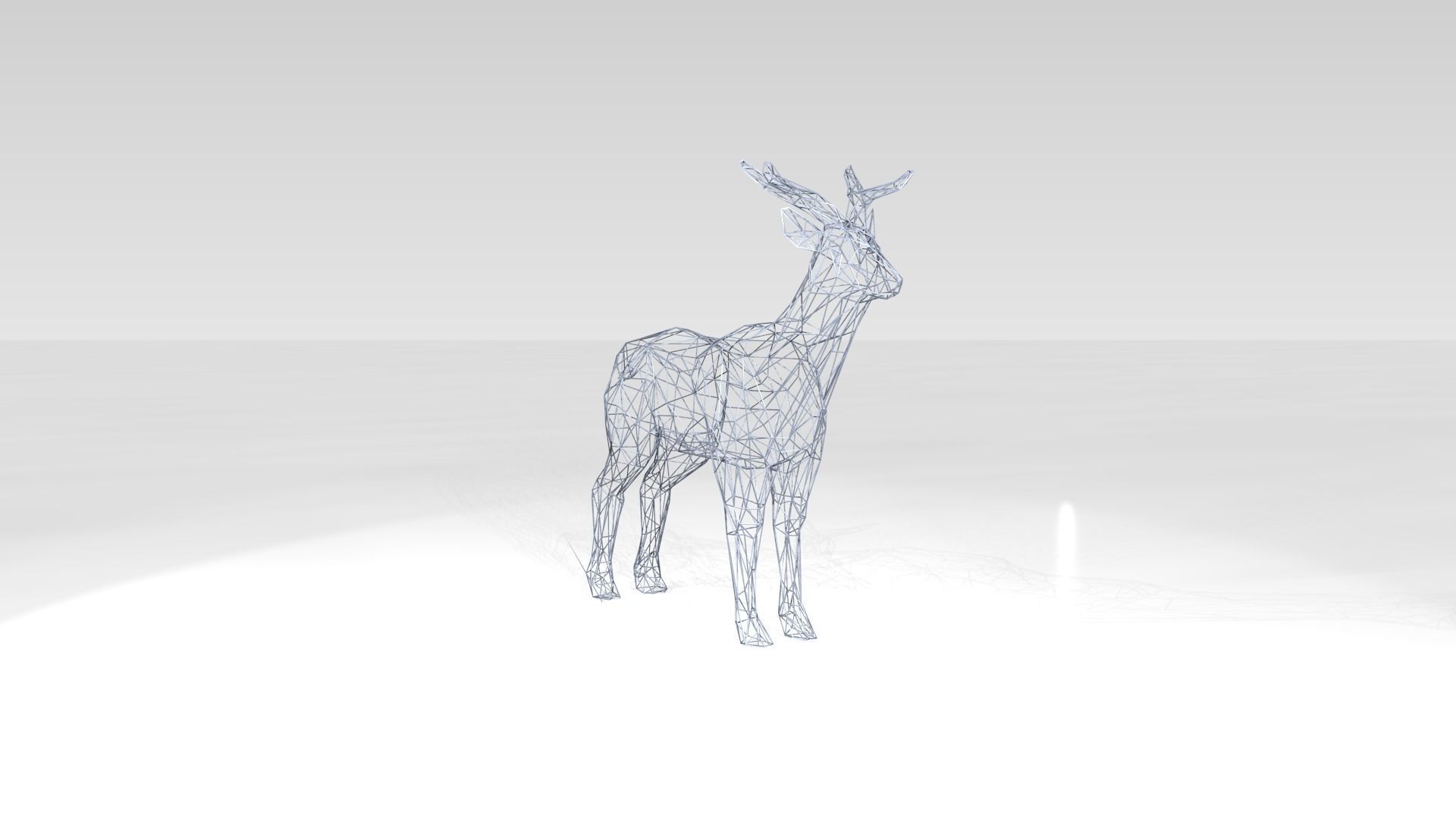 Deer Wireframe 3D model | CGTrader