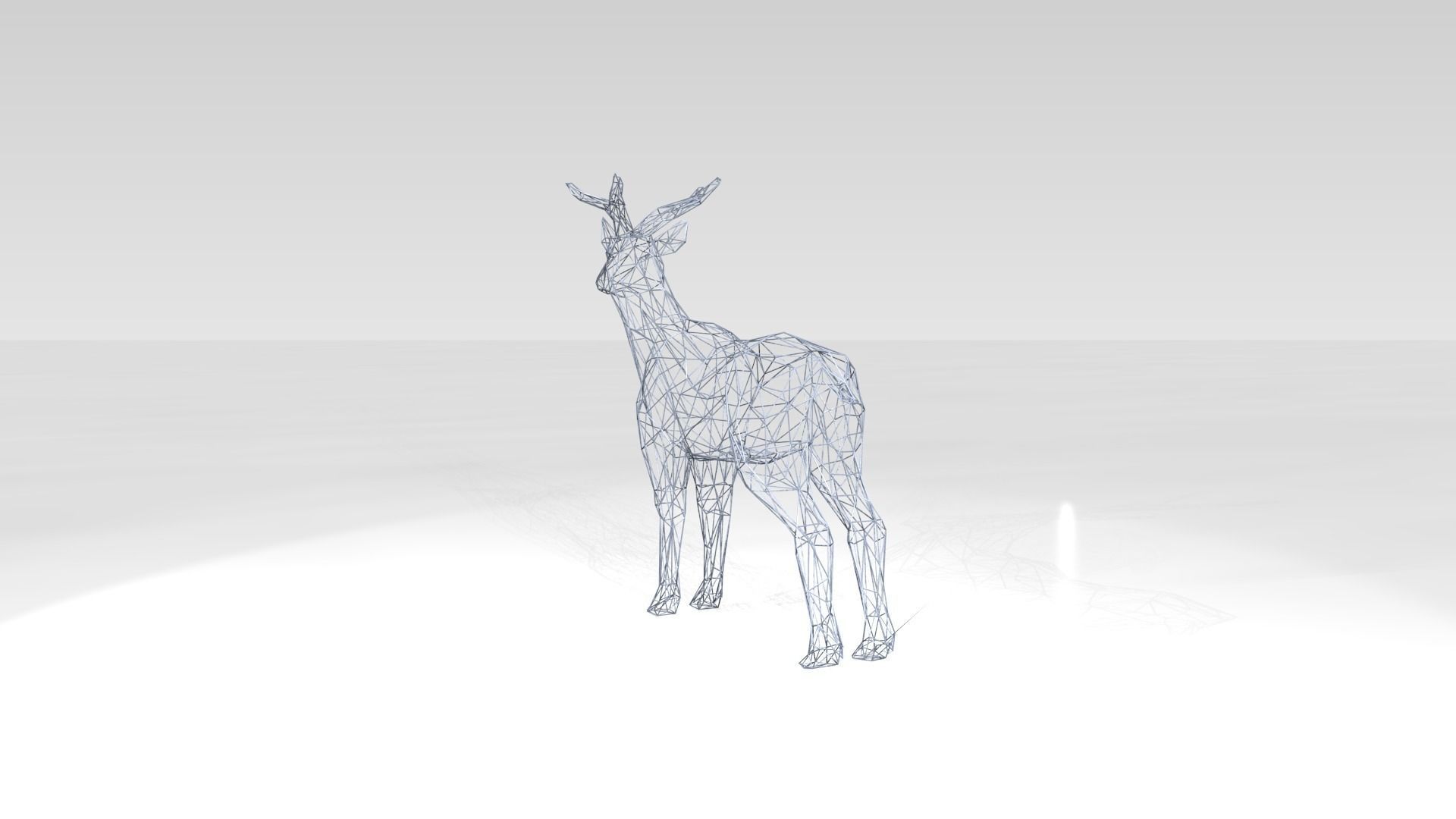 Deer Wireframe 3D model | CGTrader