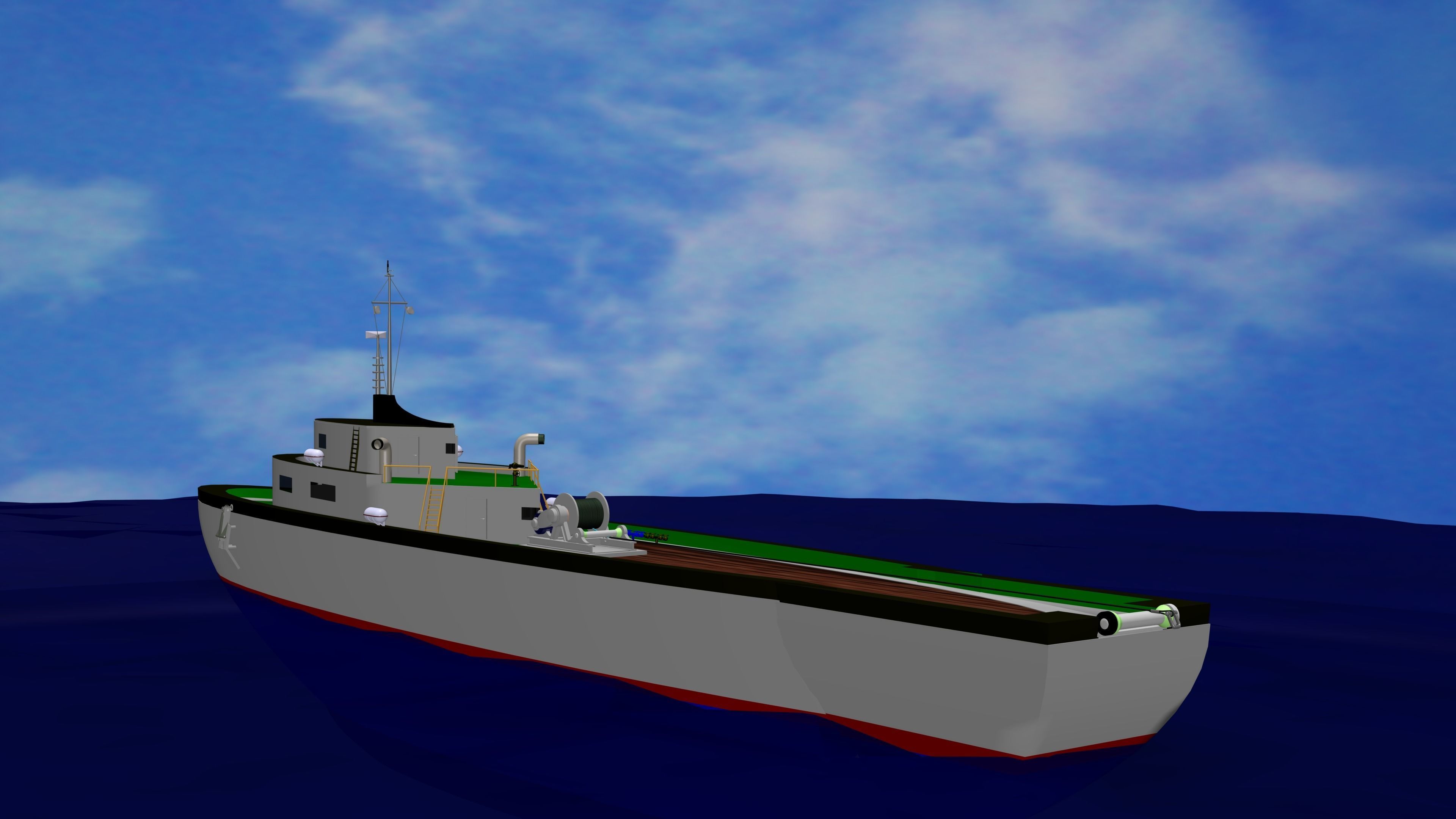 Oil Field Logistic Supply Vessel LSV 3D model | CGTrader