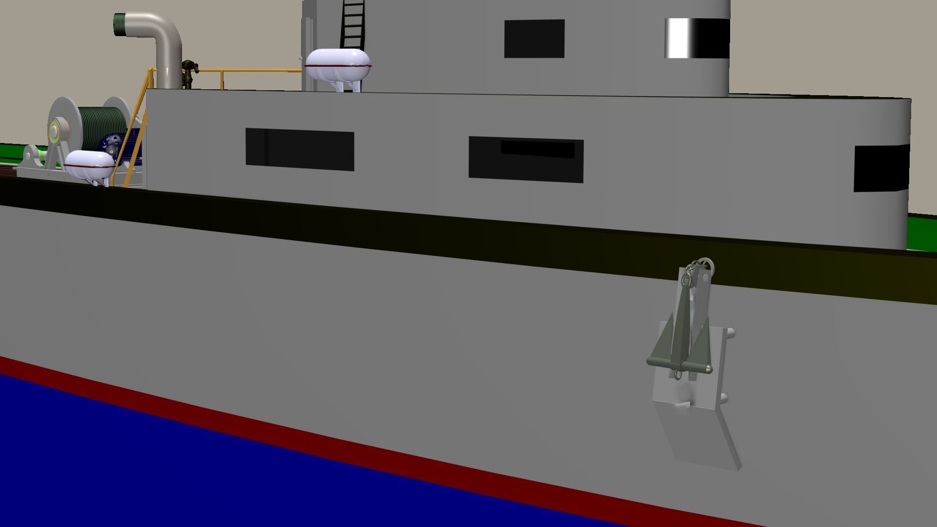 Oil Field Logistic Supply Vessel LSV 3D model | CGTrader