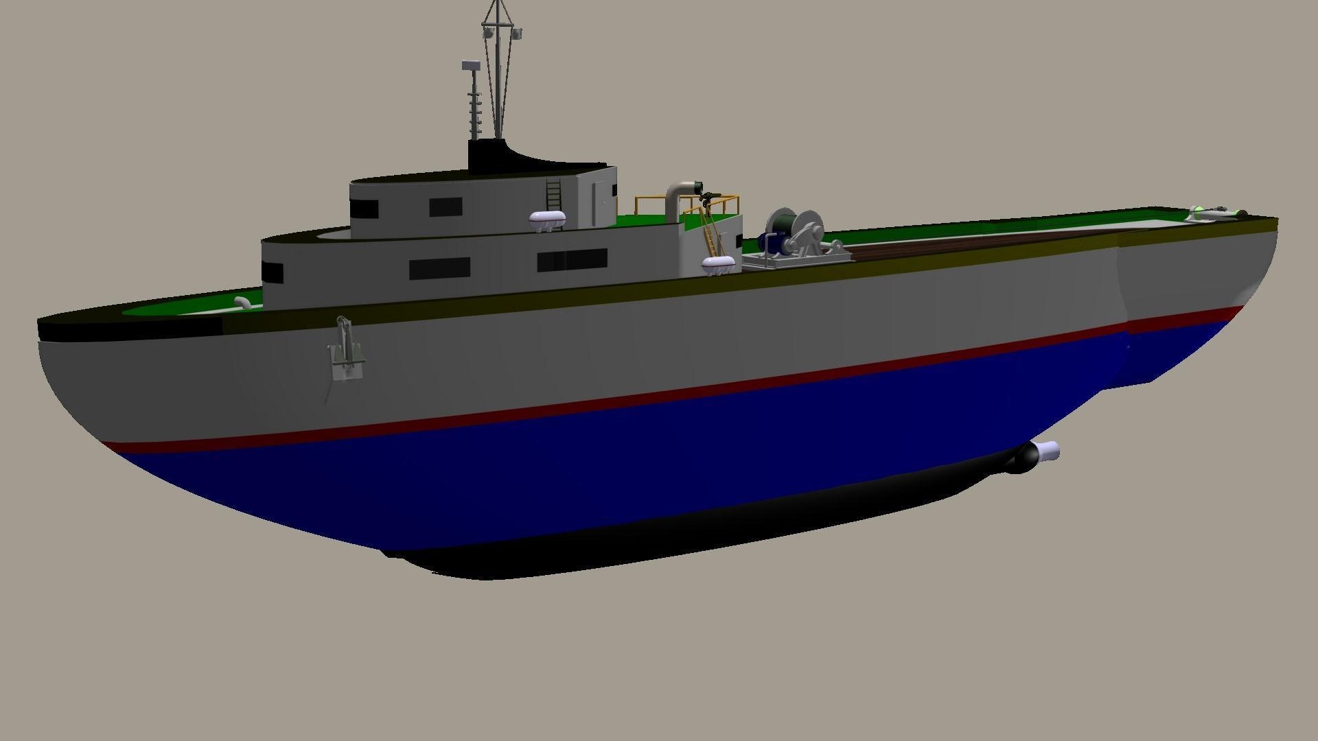 Oil Field Logistic Supply Vessel LSV 3D model | CGTrader