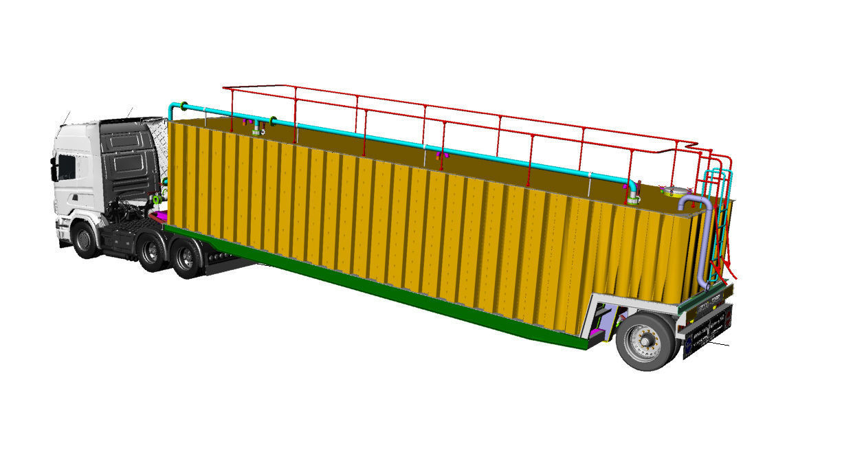 Frac Tank 80m3 free 3D Model - CGTrader.com