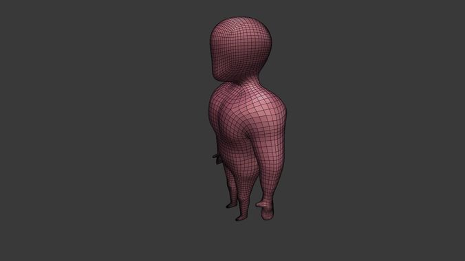Simple Character free VR / AR / low-poly 3D model animated rigged ...