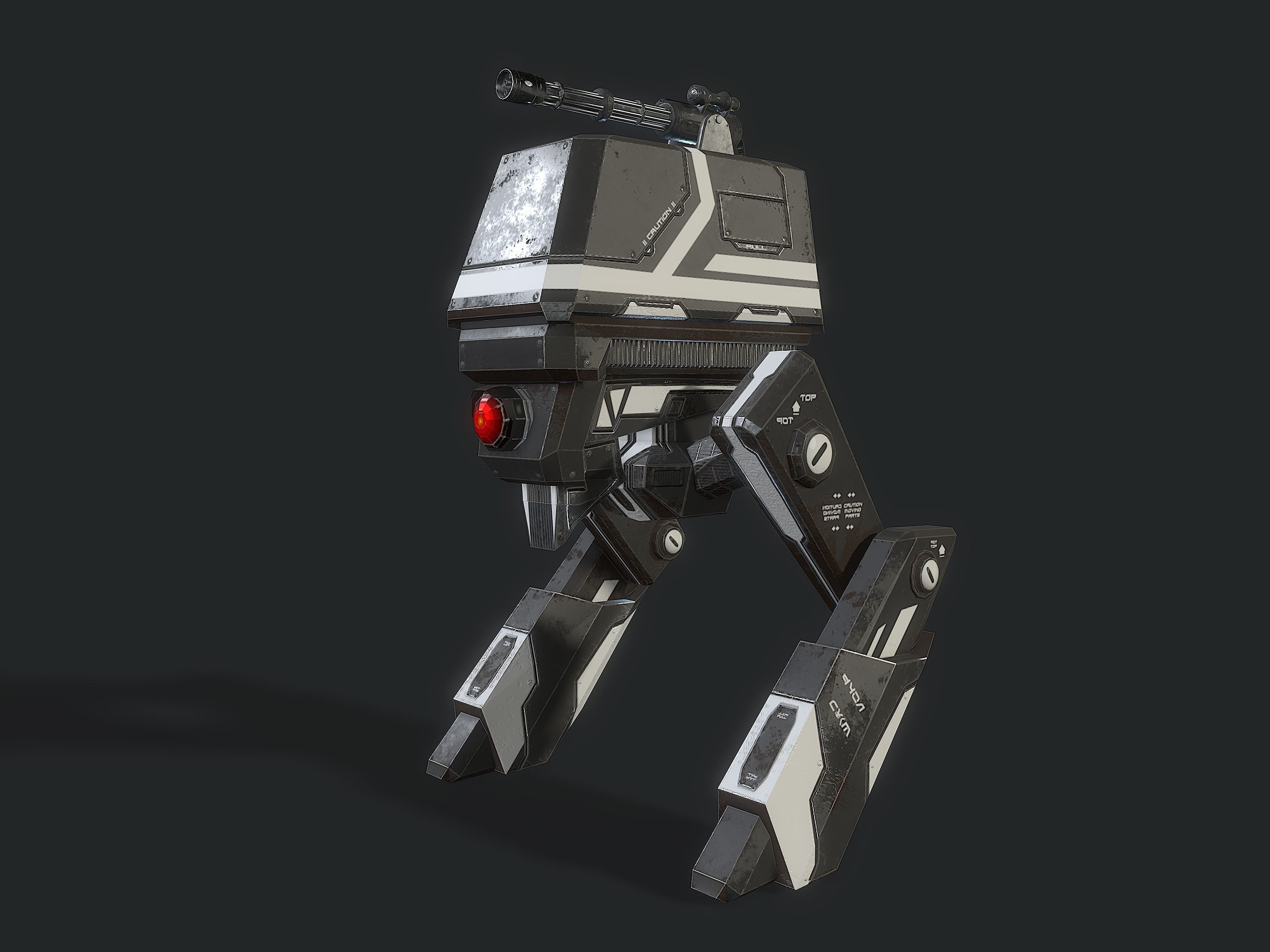 3D model Scout light Mech VR / AR / low-poly | CGTrader