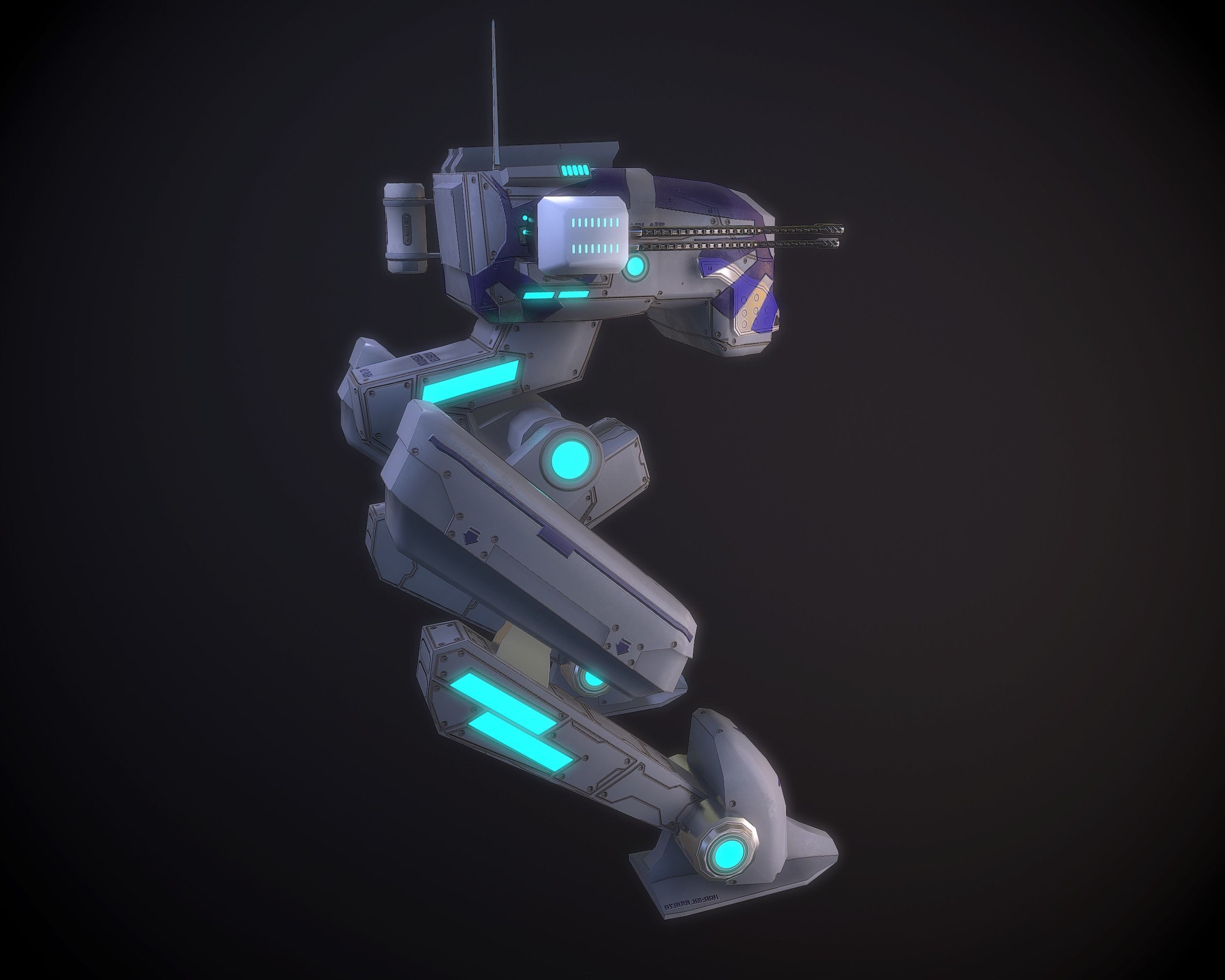 3D model Sprinter light Mech VR / AR / low-poly | CGTrader