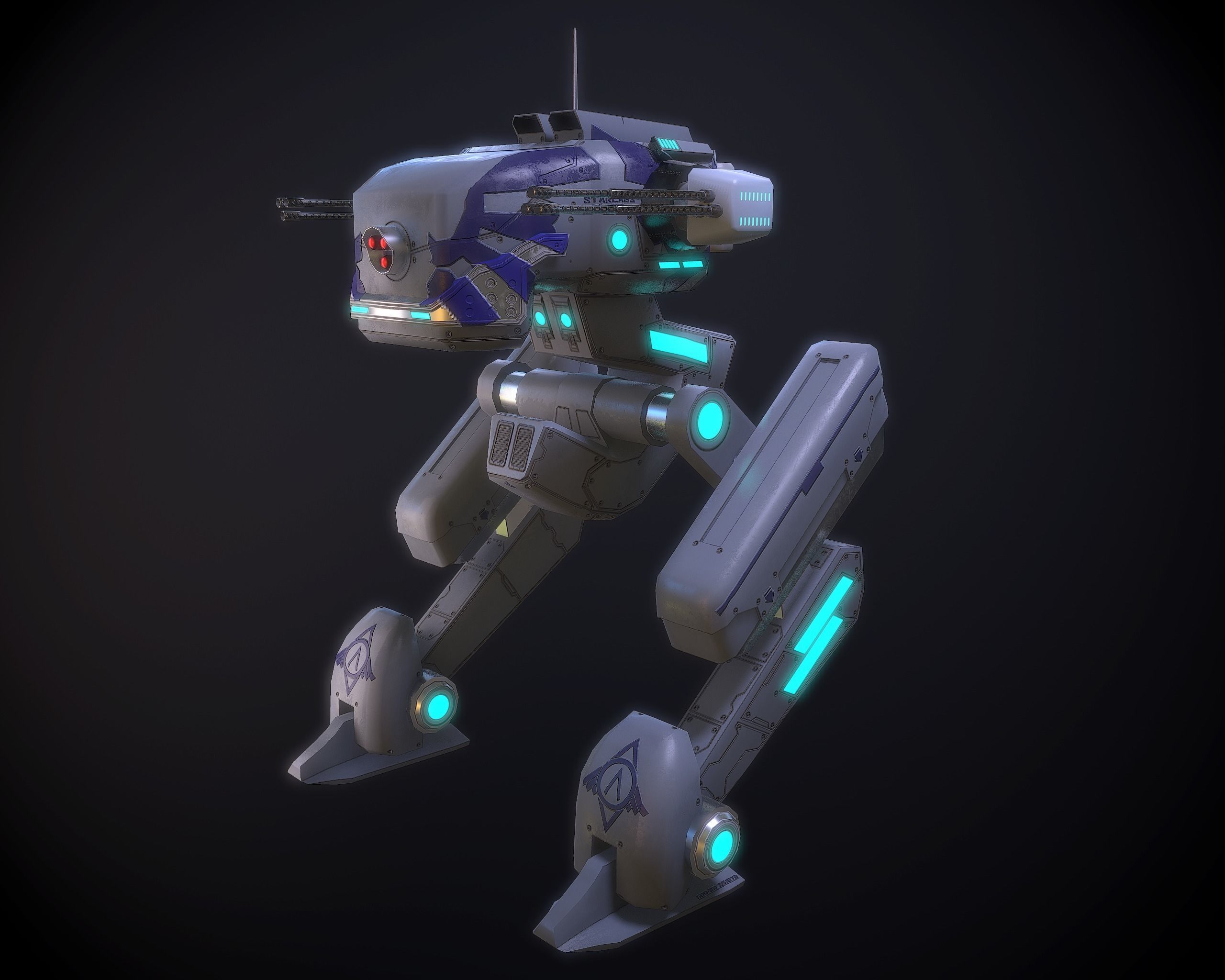 3D asset Sprinter light Mech | CGTrader