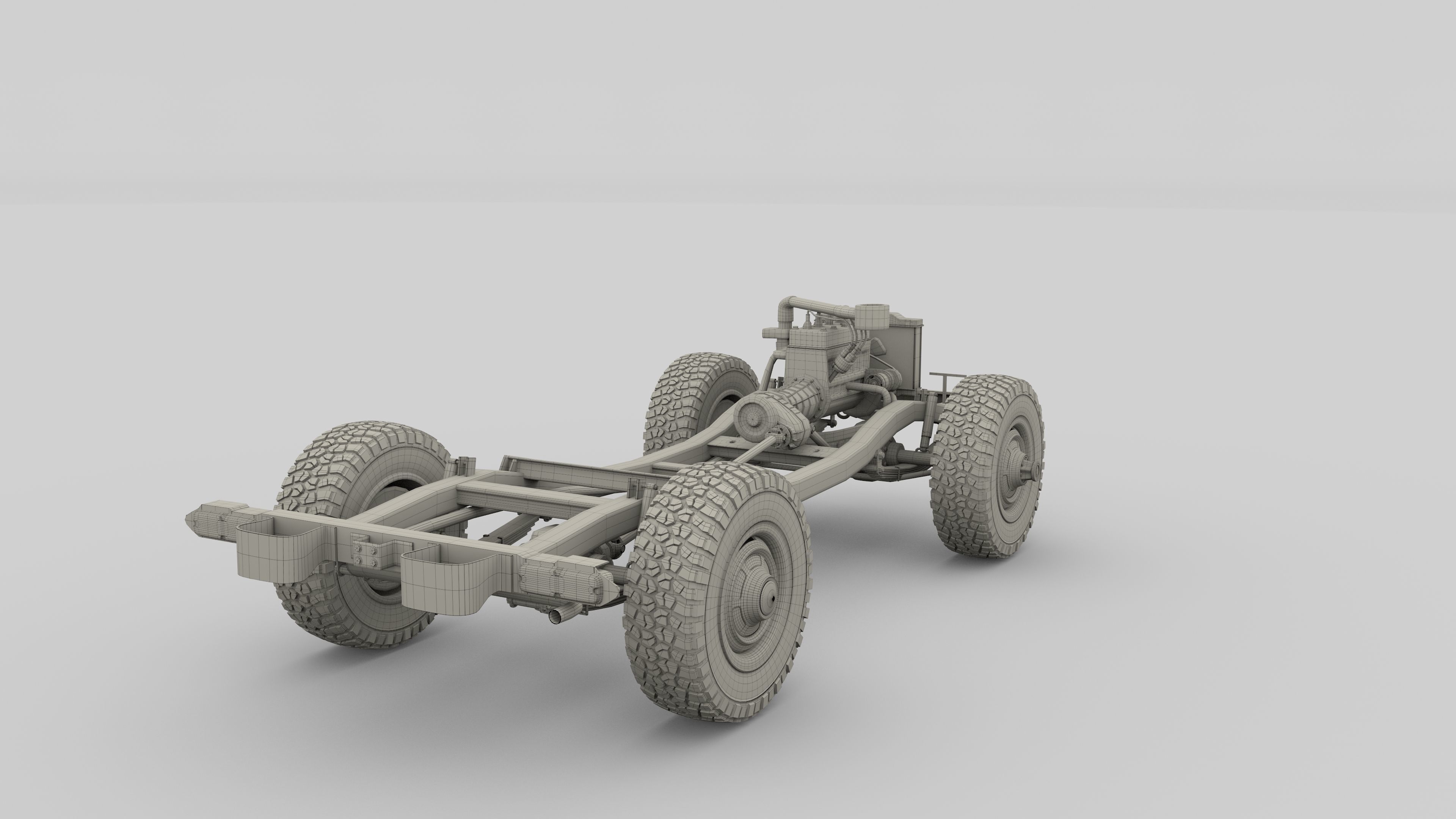 Full Offroad Vehicle Chassis 3D model | CGTrader