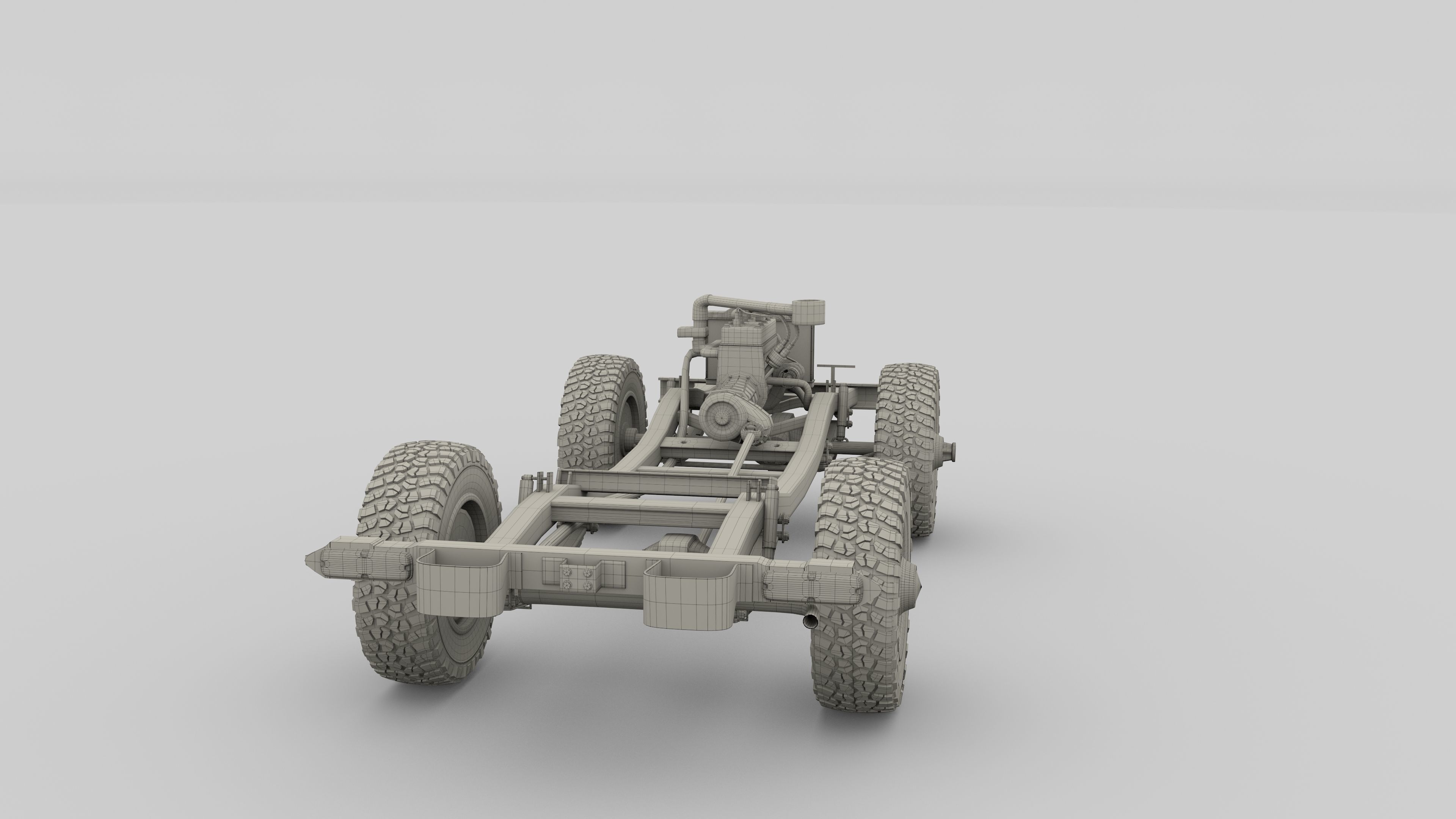 Full Offroad Vehicle Chassis 3D model | CGTrader