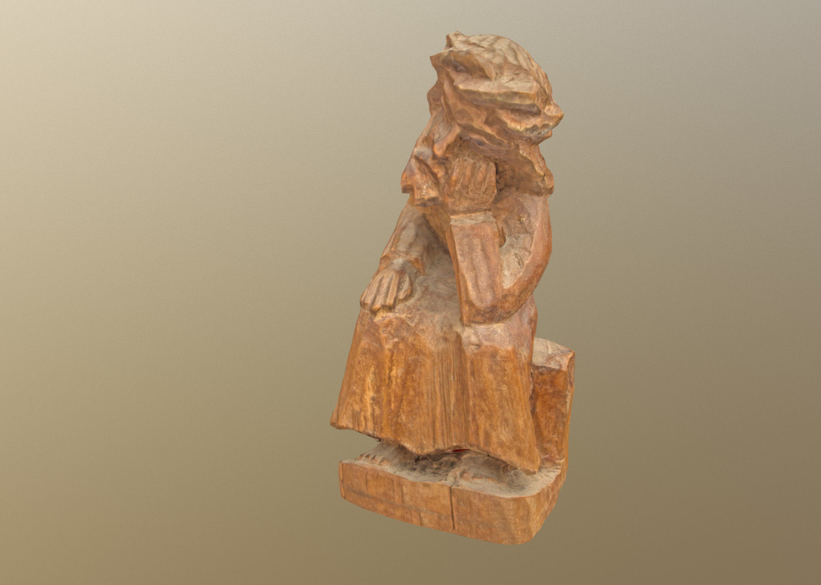 Photorealistic scanned sculpture of Pensive Jesus Christ 3D model ...