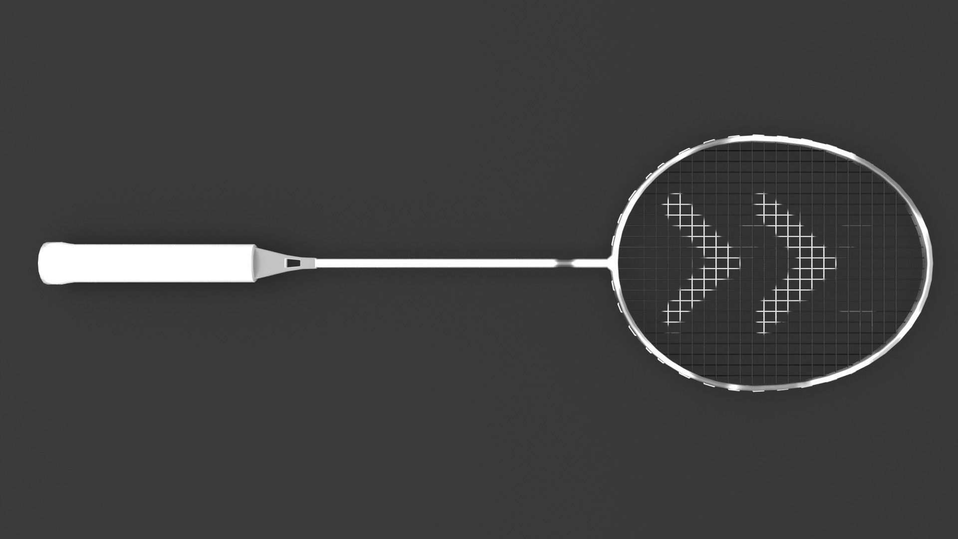 White Badminton Racket free VR / AR / low-poly 3D model | CGTrader