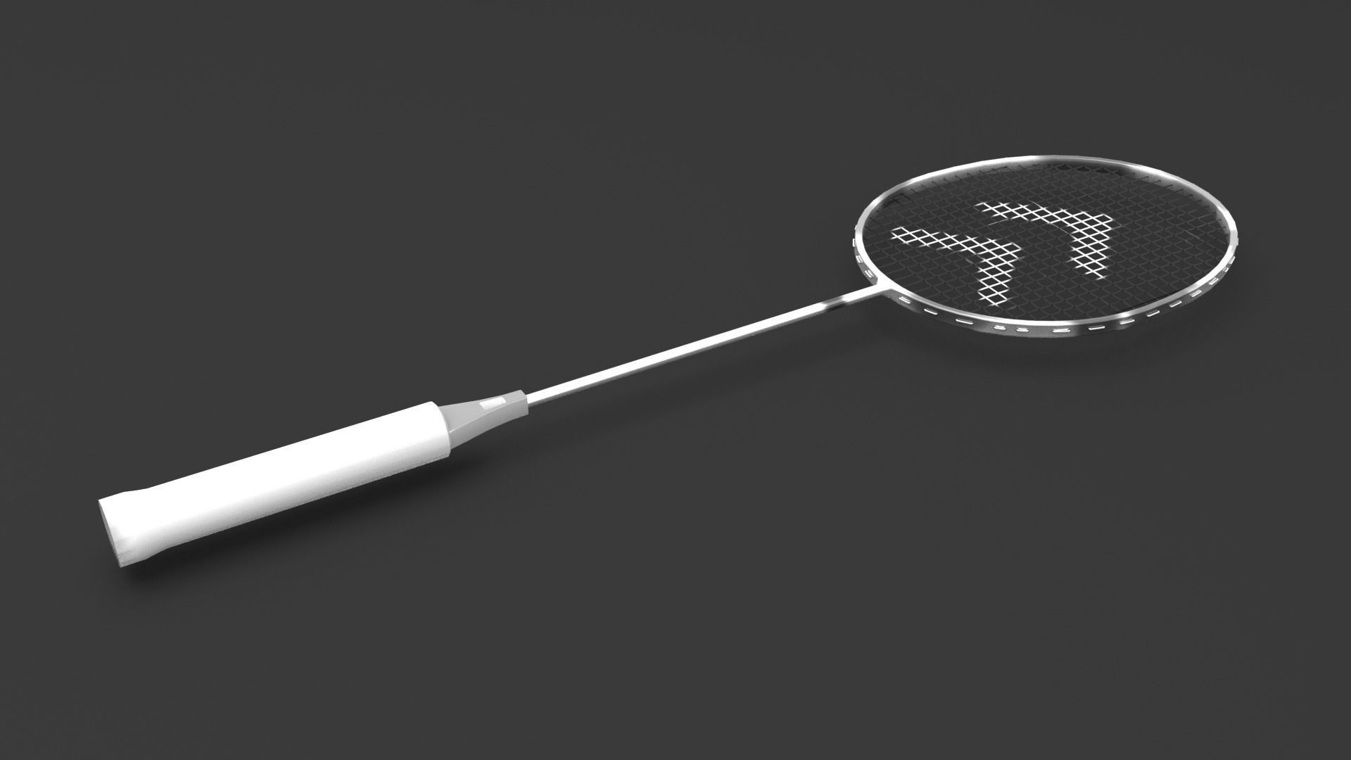 White Badminton Racket free VR / AR / low-poly 3D model | CGTrader