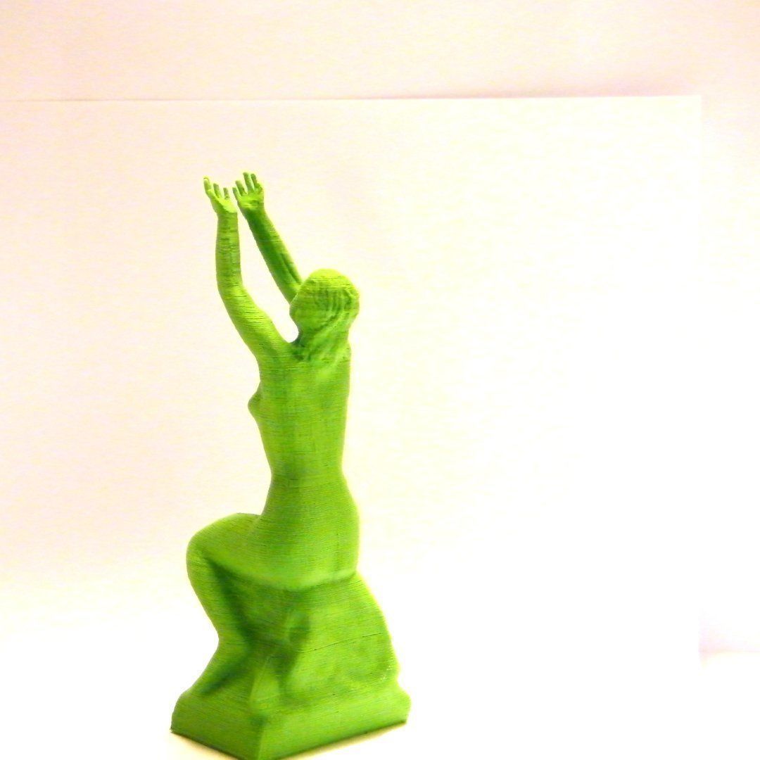 Undine statue of woman 3D model 3D printable | CGTrader