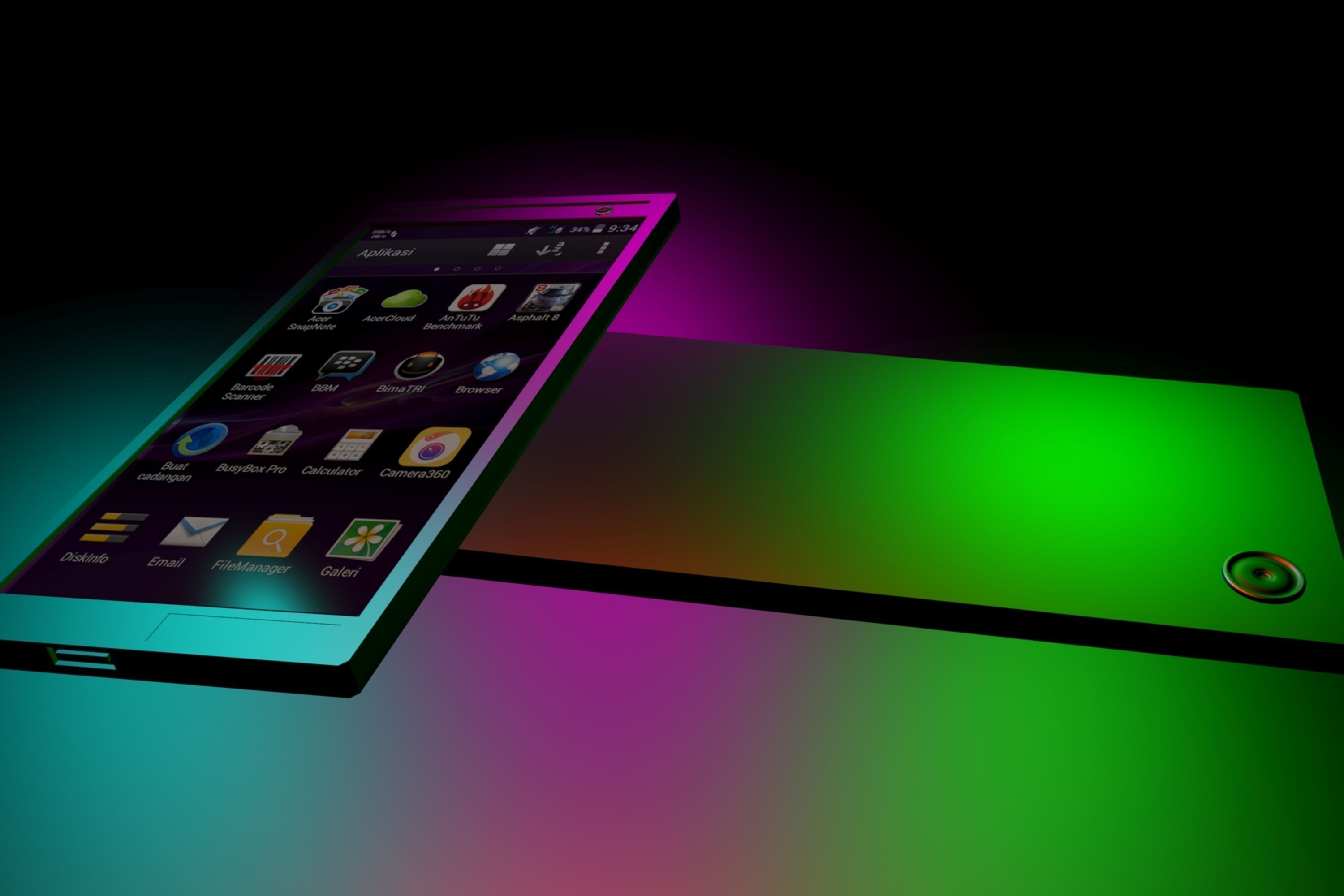 handphone smartphone lights free VR / AR / low-poly 3D model | CGTrader