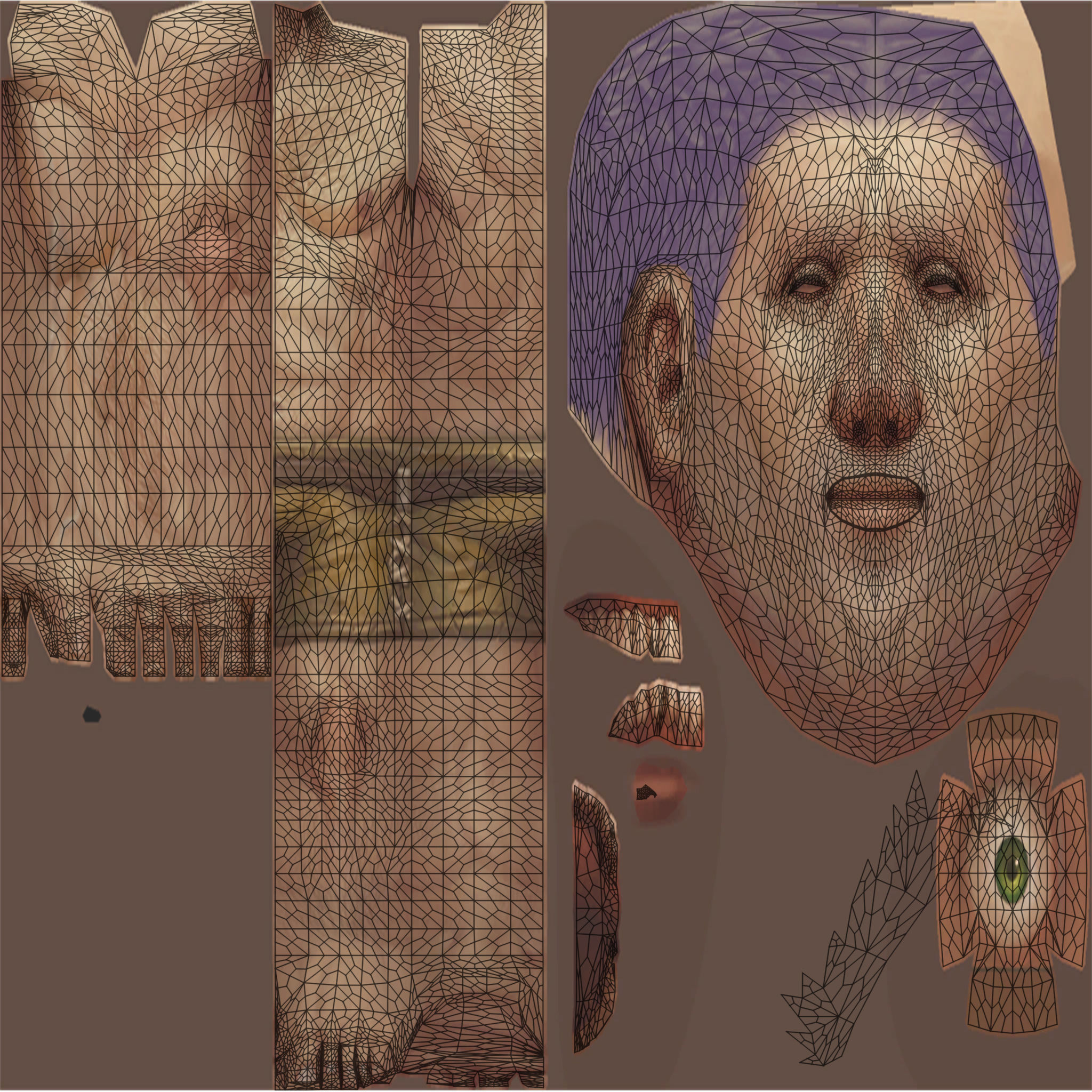 Human Male Full Rig and HumanIK free VR / AR / low-poly 3D model rigged ...