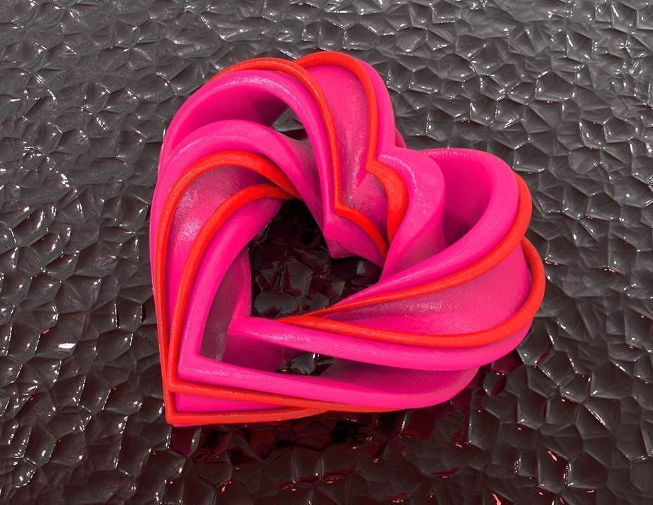 HEART KNOT LOOP 3D model 3D printable | CGTrader