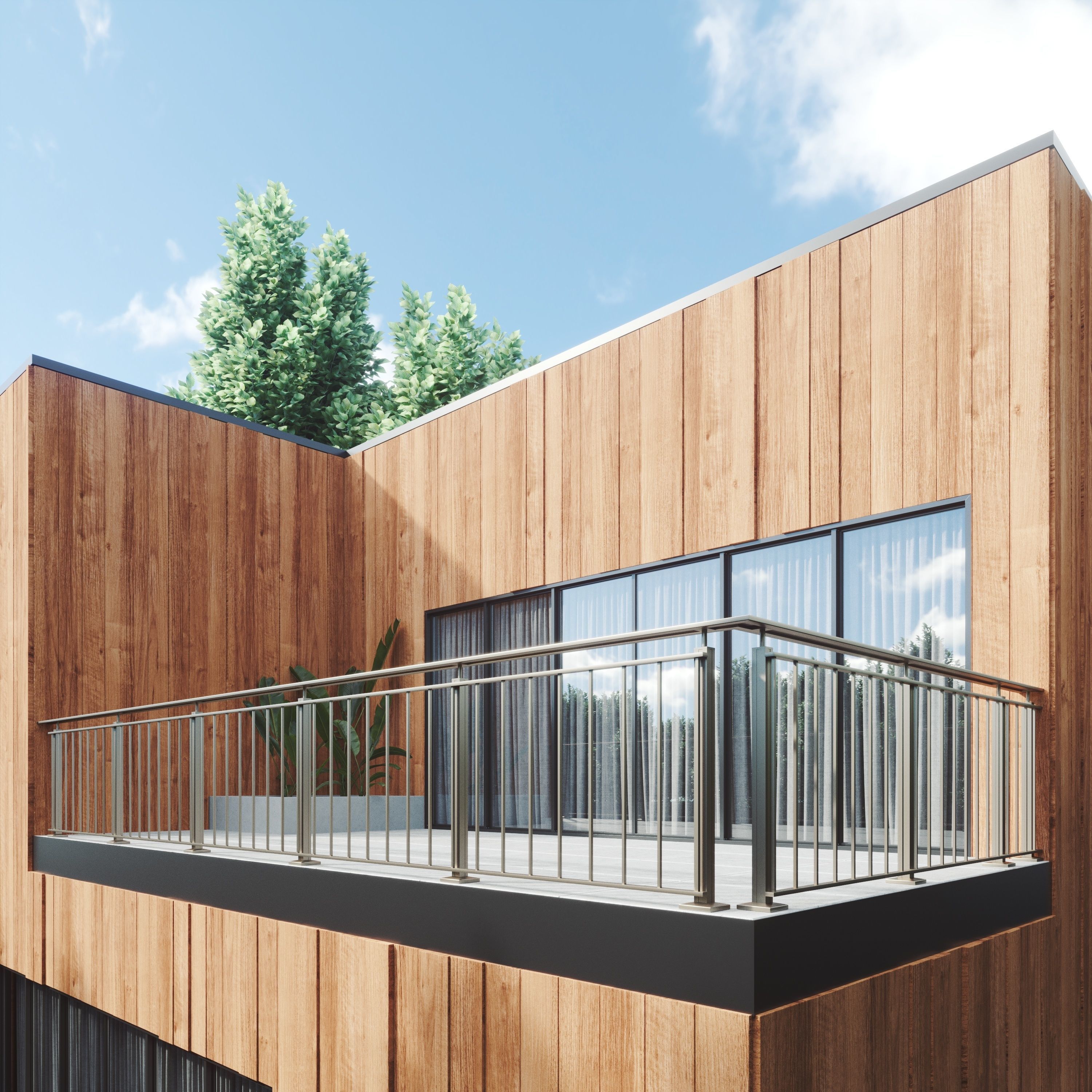 Balcony Railing 3D models for 3ds max 3D model | CGTrader