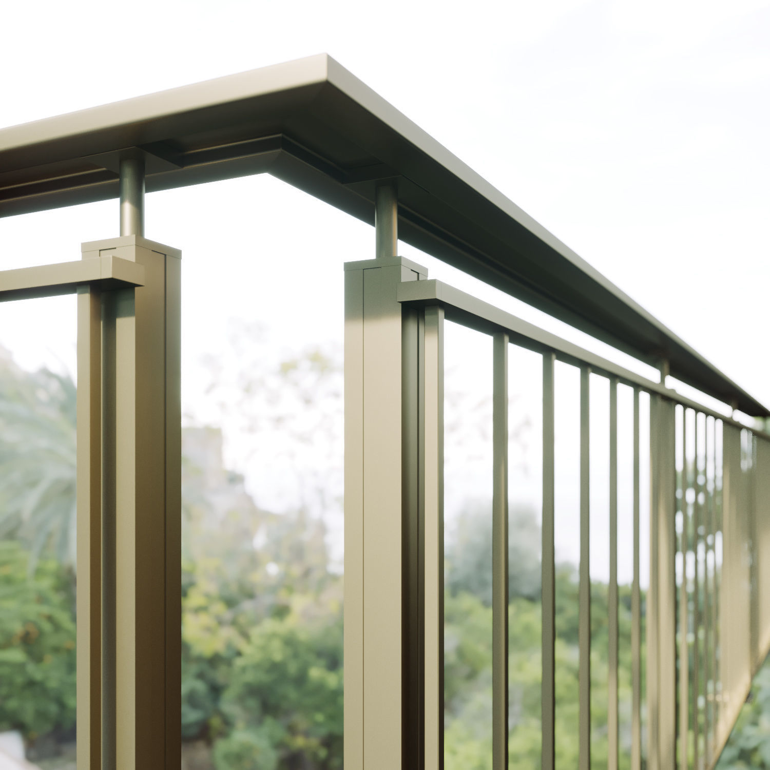 Balcony Railing 3D models for 3ds max 3D model | CGTrader