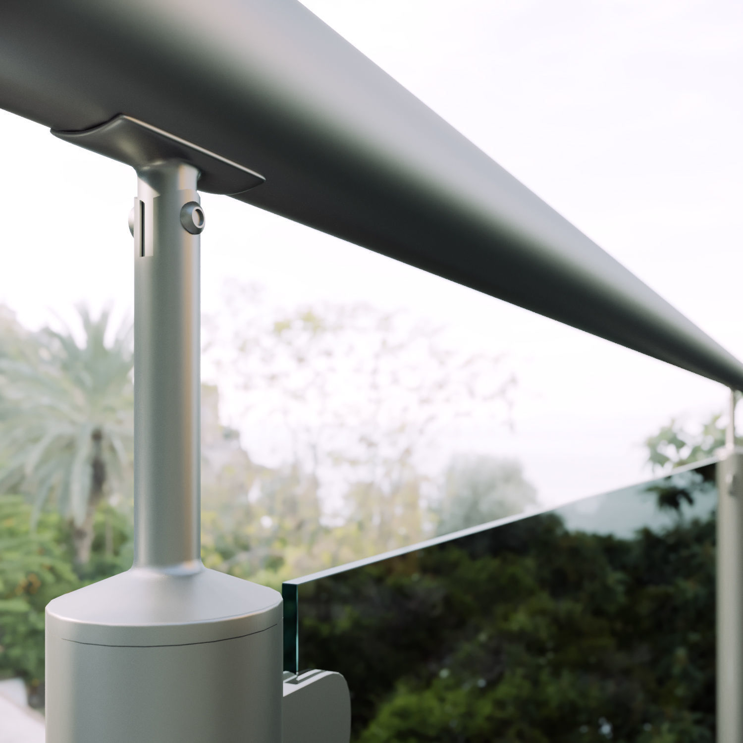 Balcony Railing 3D models for 3ds max 3D model | CGTrader