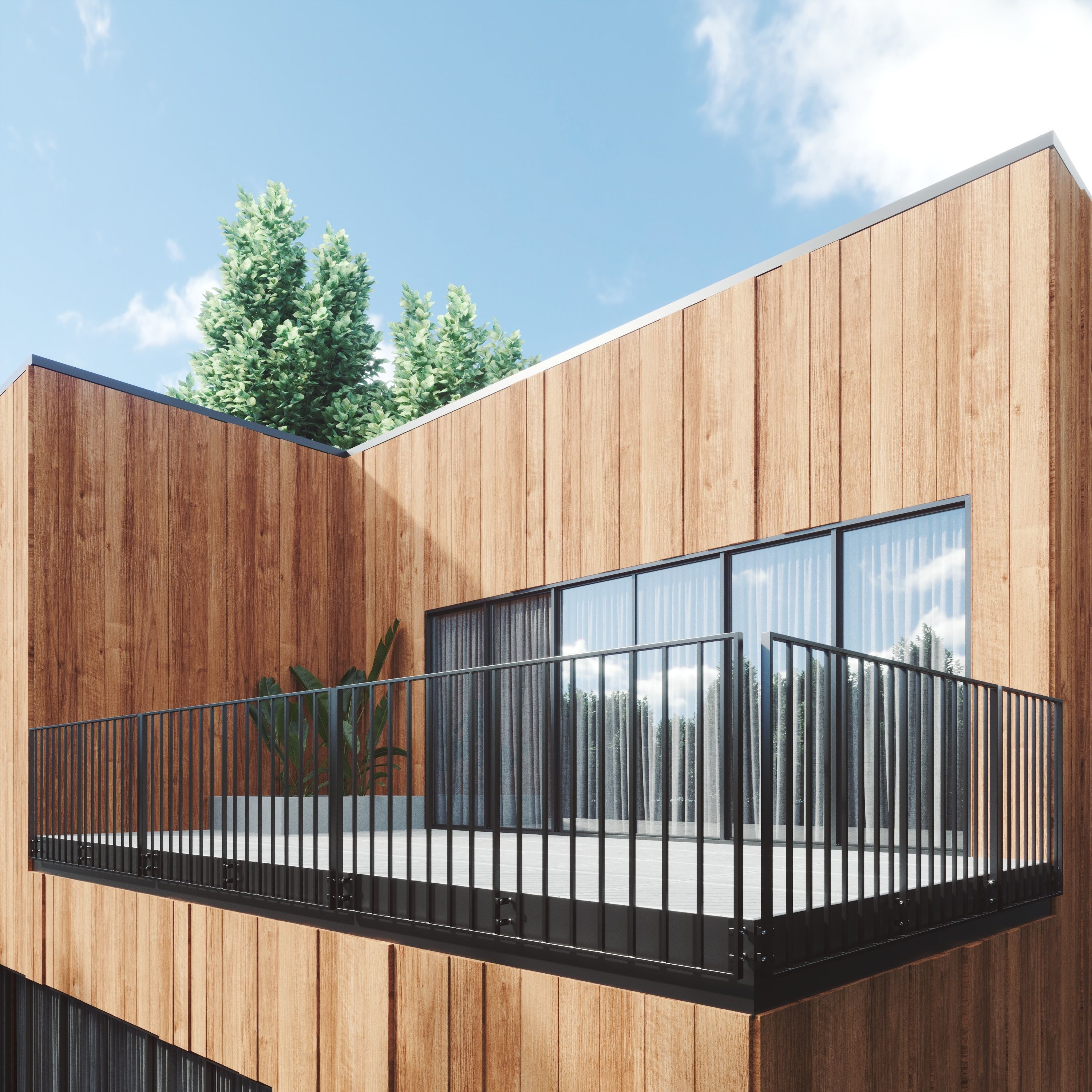 Balcony Railing 3D models for 3ds max 3D model | CGTrader