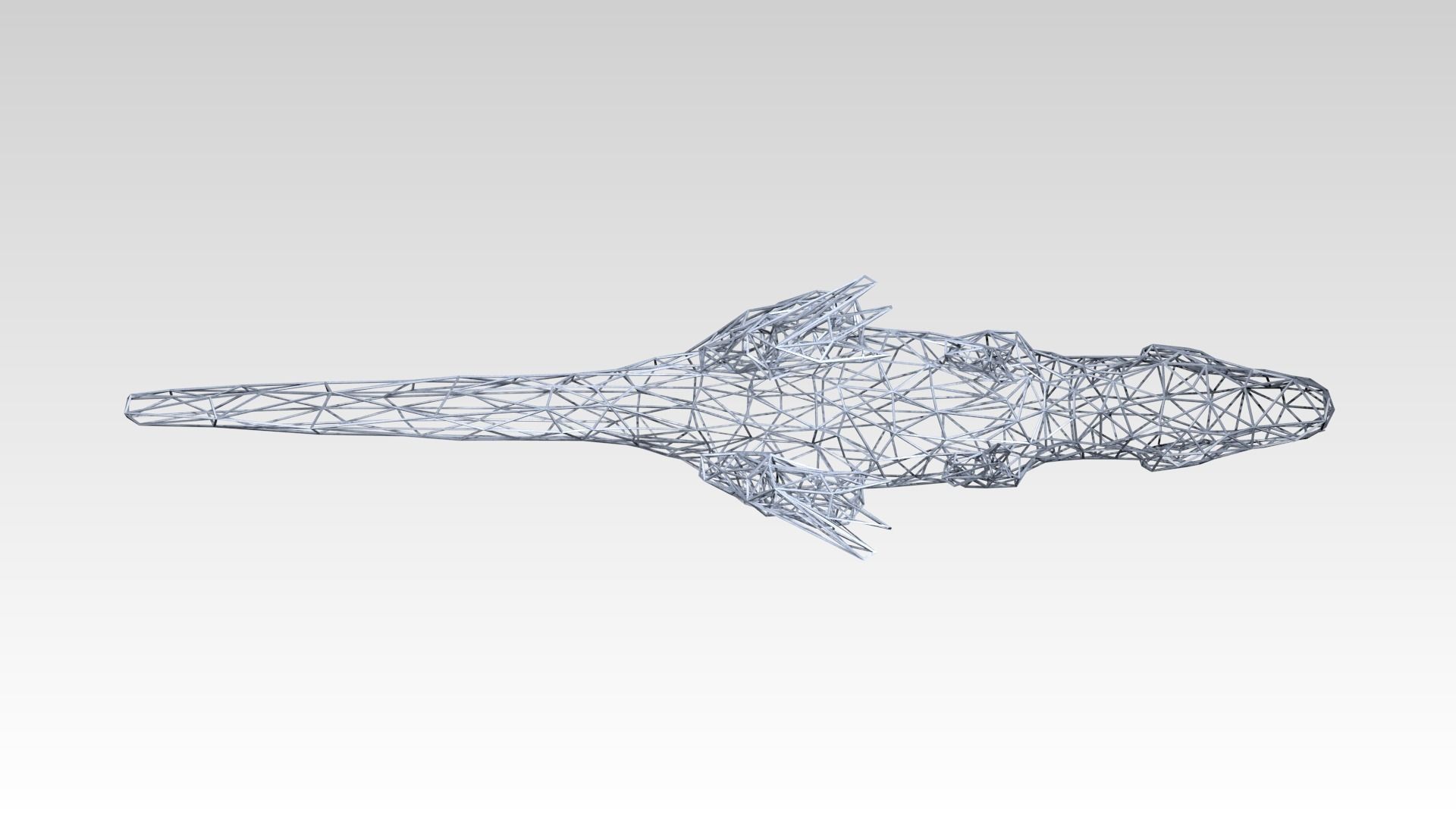 Tyrannosaurus Wireframe 3D model | CGTrader