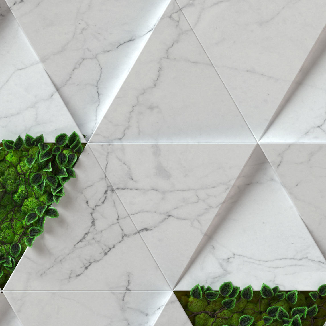 Stone Moss - Seamless wall panel texture Texture | CGTrader