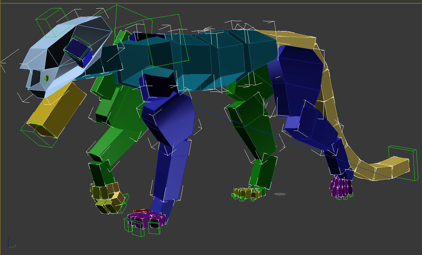 3D model Panther -Lowpoly Animation VR / AR / low-poly rigged animated ...