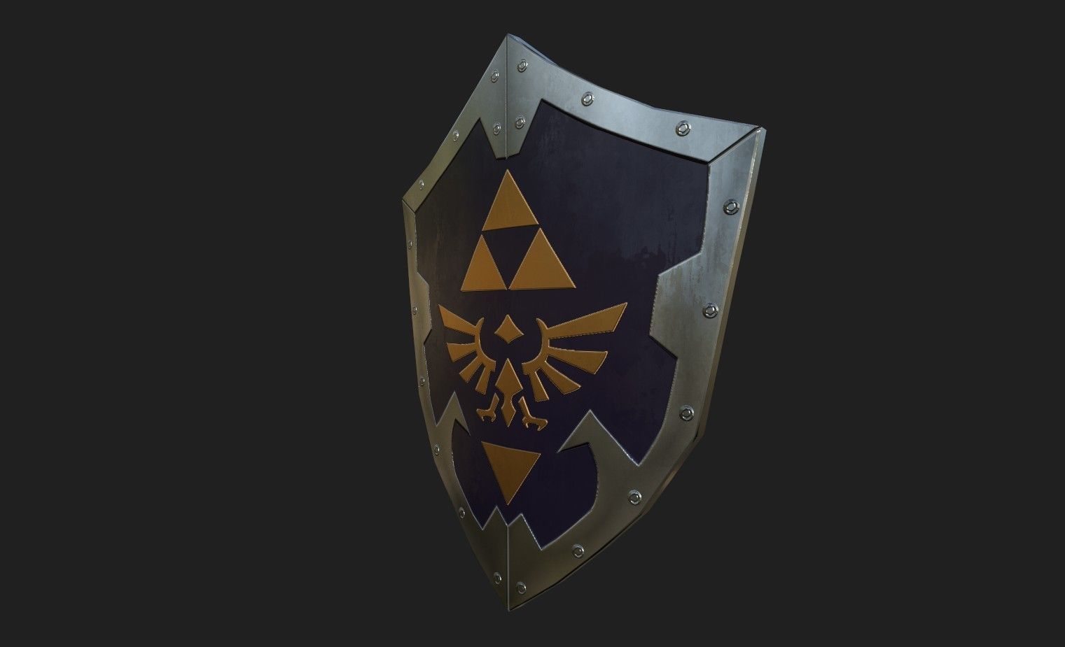 Zelda Link Shield Custom free VR / AR / low-poly 3D model | CGTrader