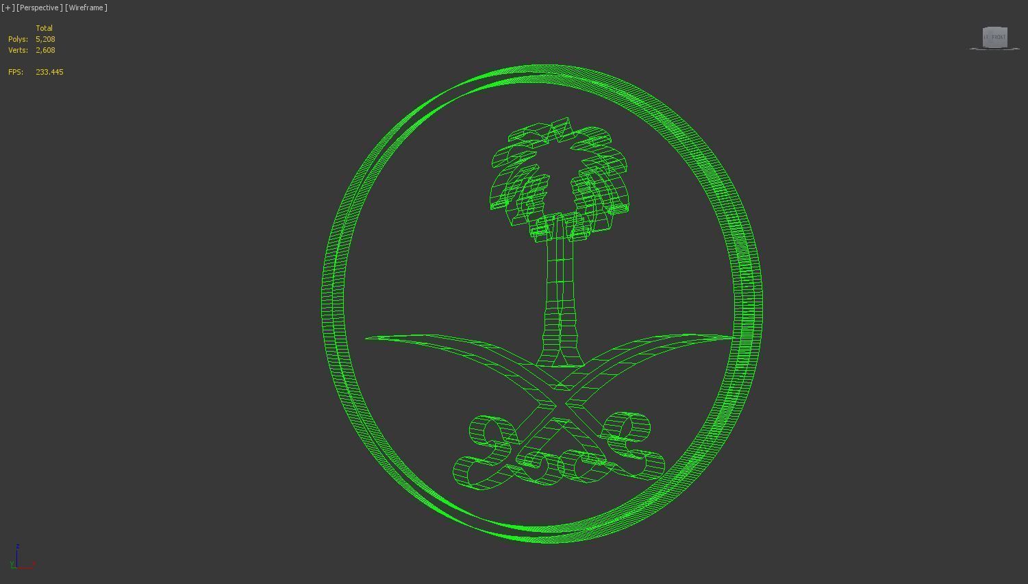 Kingdom of Saudi Arabia KSA Logo 3D model | CGTrader