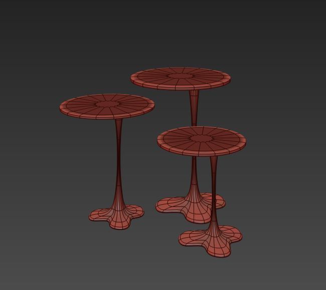 Fluid table painted table contemporary liquid table desk free 3D model ...