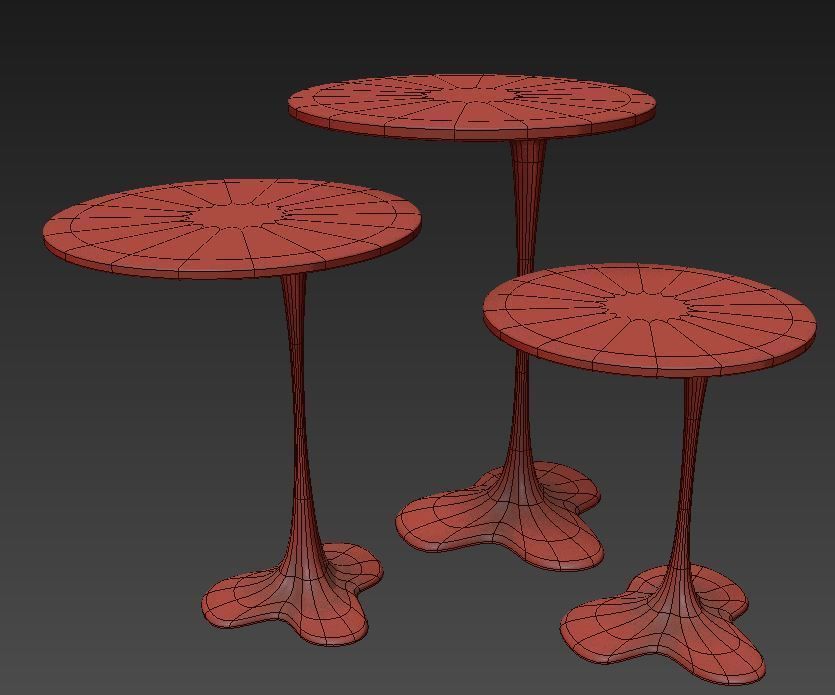 Fluid table painted table contemporary liquid table desk free 3D model ...