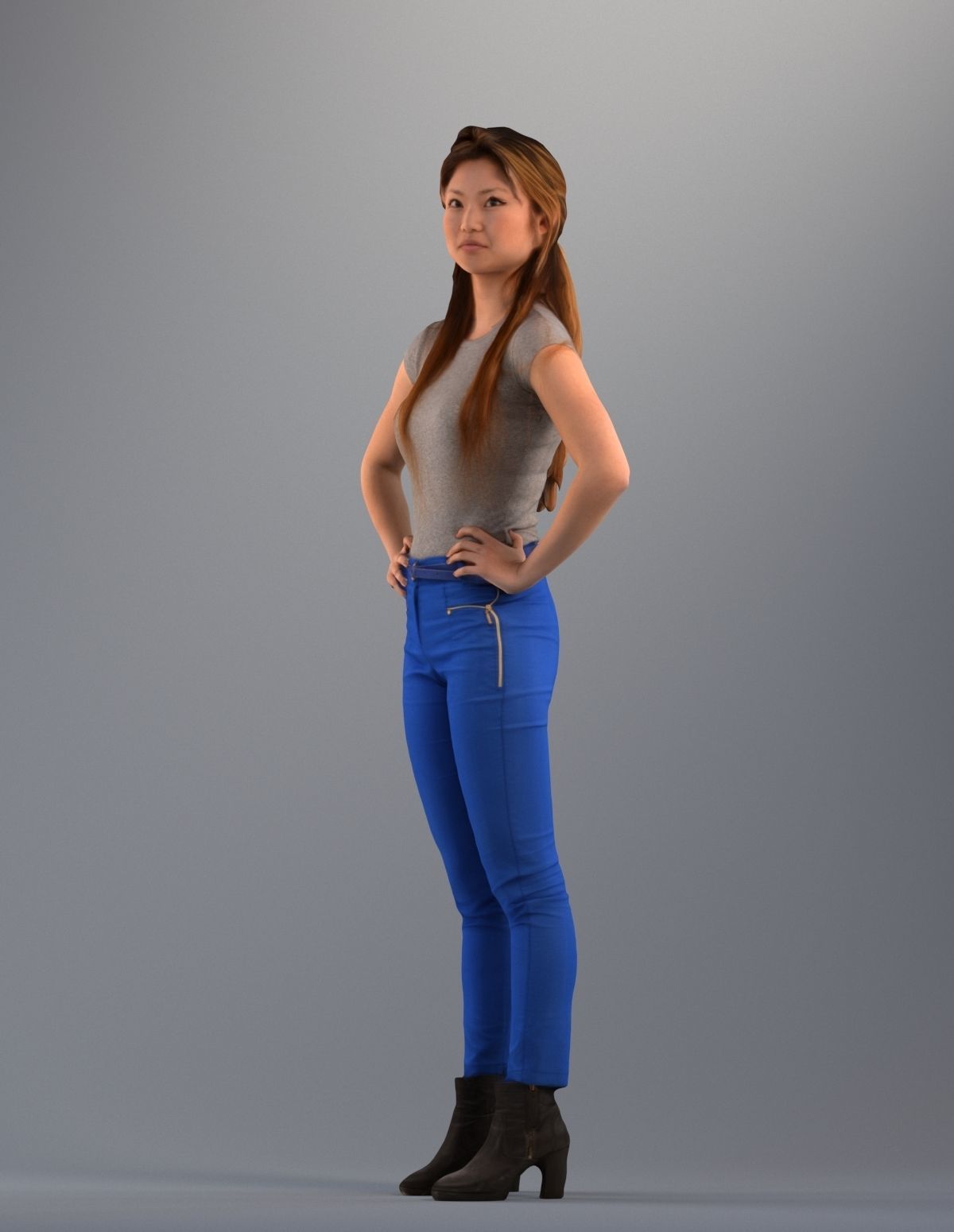 3D model Set of standing 3D low poly women VR / AR / low-poly | CGTrader