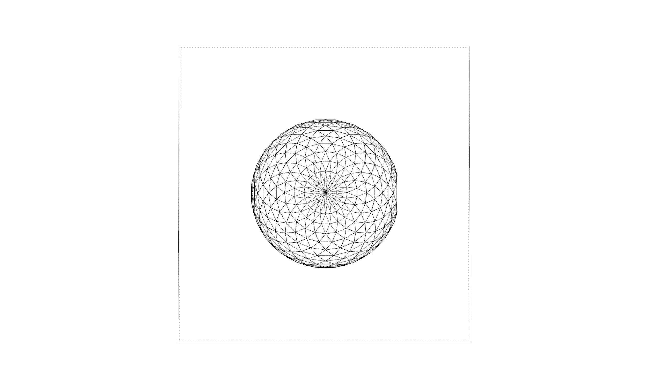 3D model Dome triangular glass structure-panels architecture ...