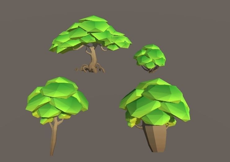 3D model LowPoly Alien Plants Pack VR / AR / low-poly | CGTrader
