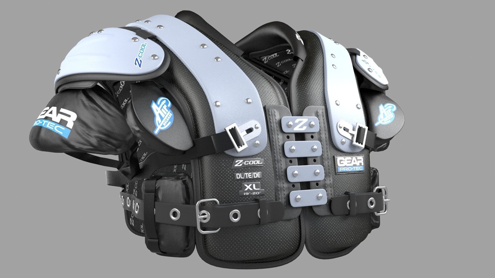 Football Shoulder Pad 3D model | CGTrader