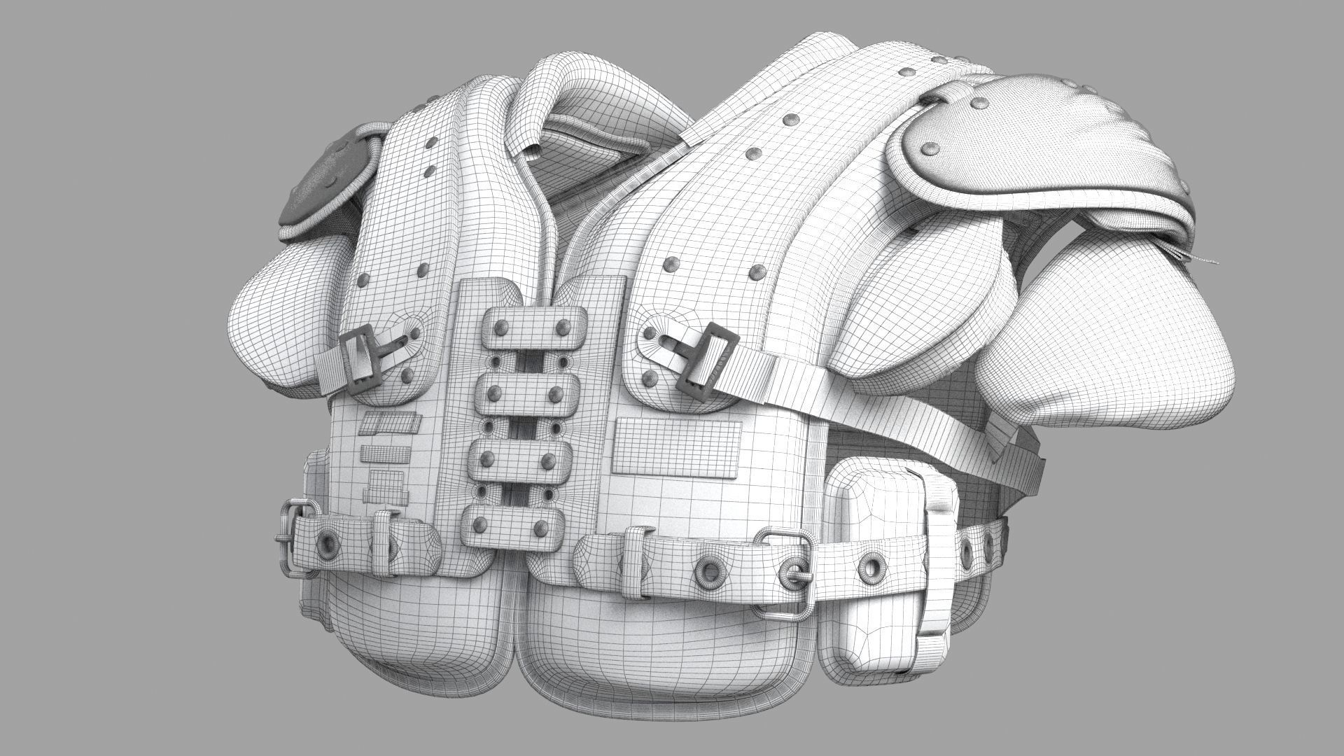 Football Shoulder Pad 3D model | CGTrader