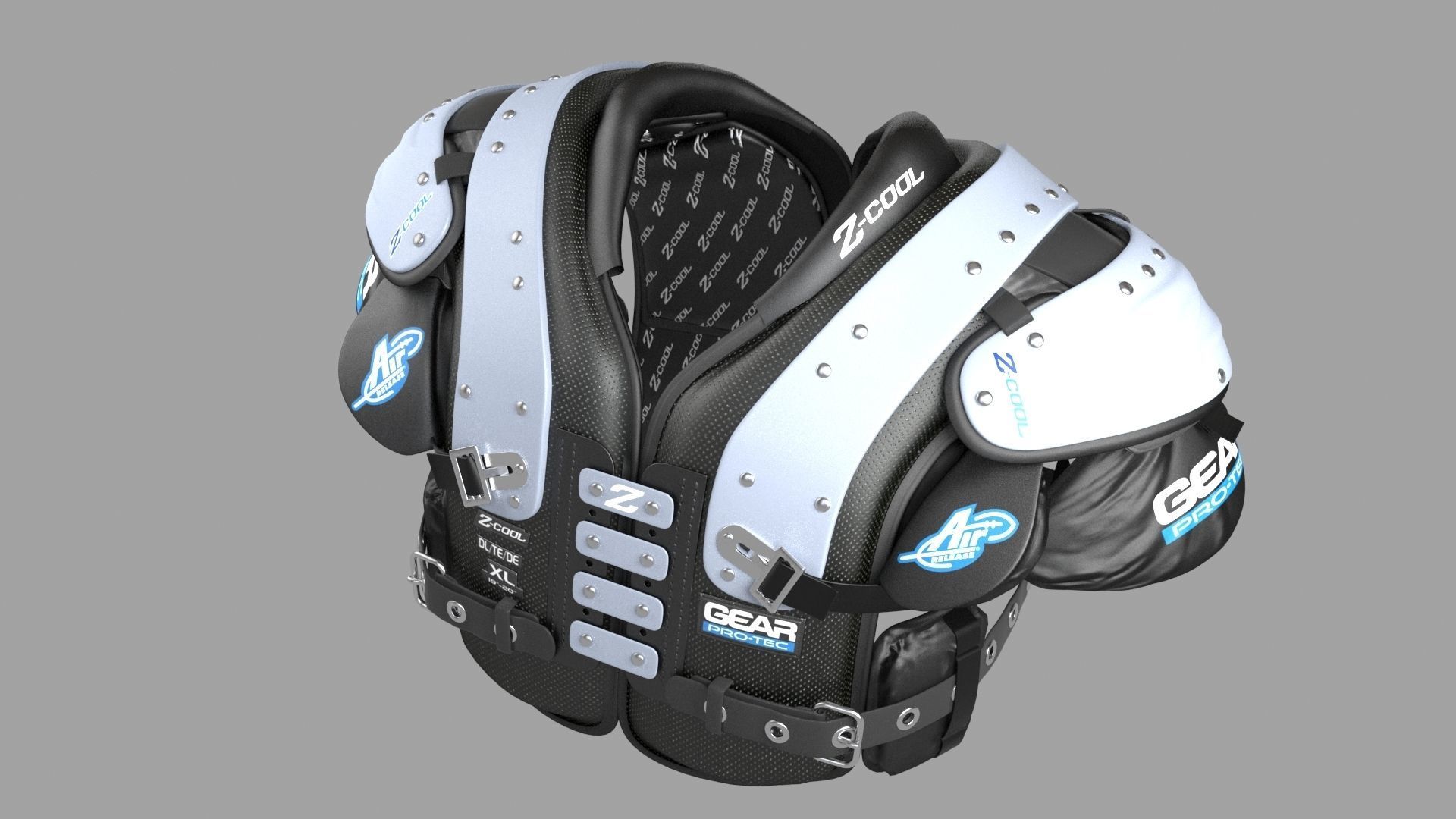 Football Shoulder Pad 3D model | CGTrader