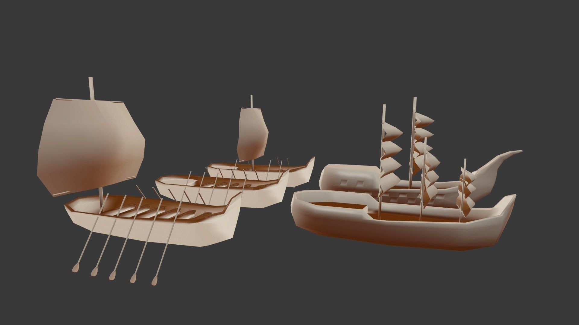 Ship - Low poly sailing free VR / AR / low-poly 3D model | CGTrader