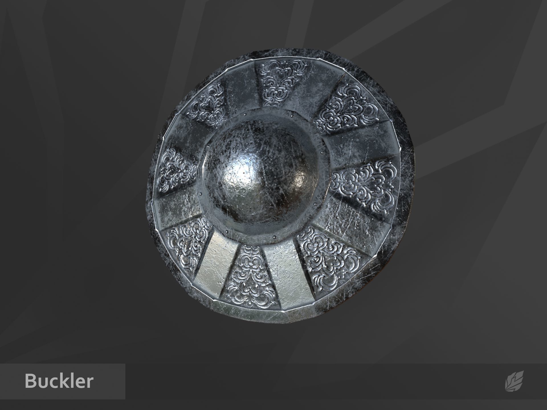 3D model Buckler Shield VR / AR / low-poly | CGTrader