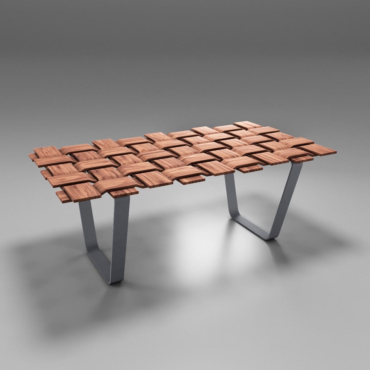 Checkmate Wooden Table 3D model | CGTrader