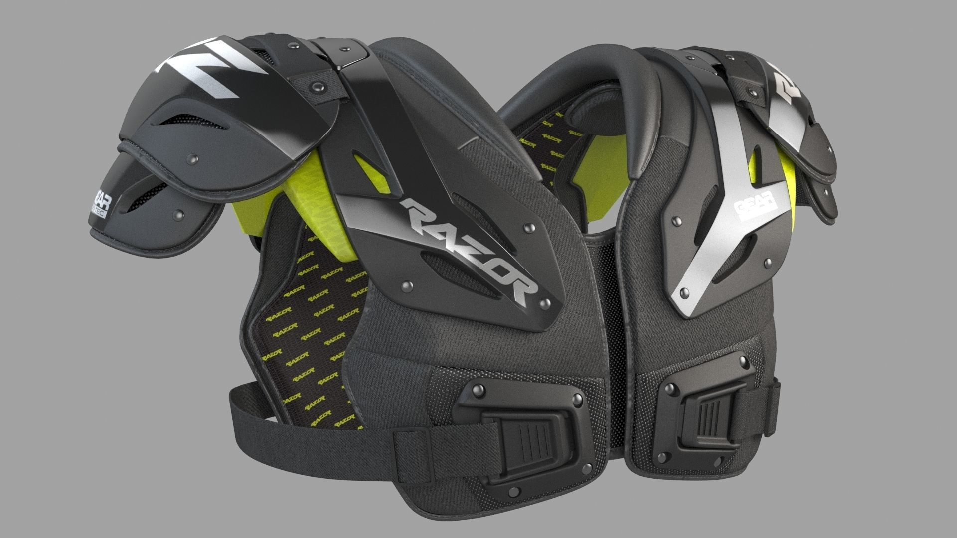 Football Shoulder Pad 3D model | CGTrader