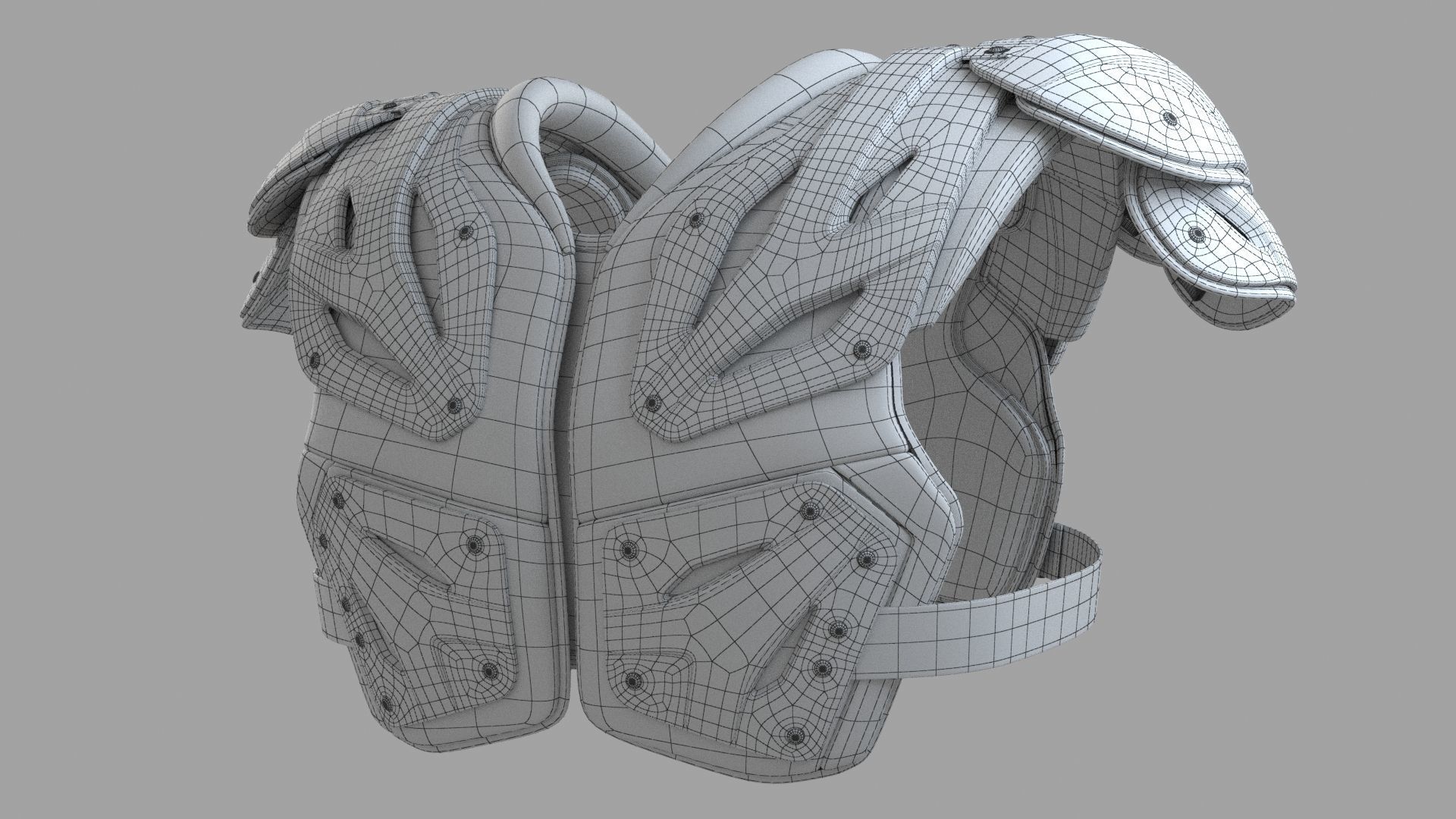 Football Shoulder Pad 3D model | CGTrader