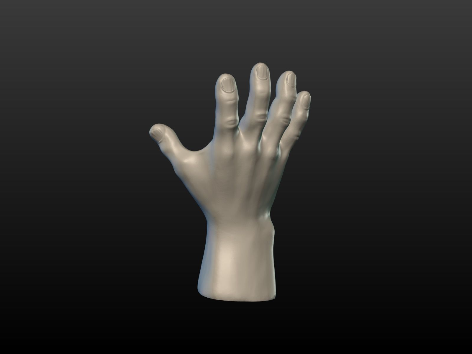 High Poly Hand 3D model 3D printable | CGTrader