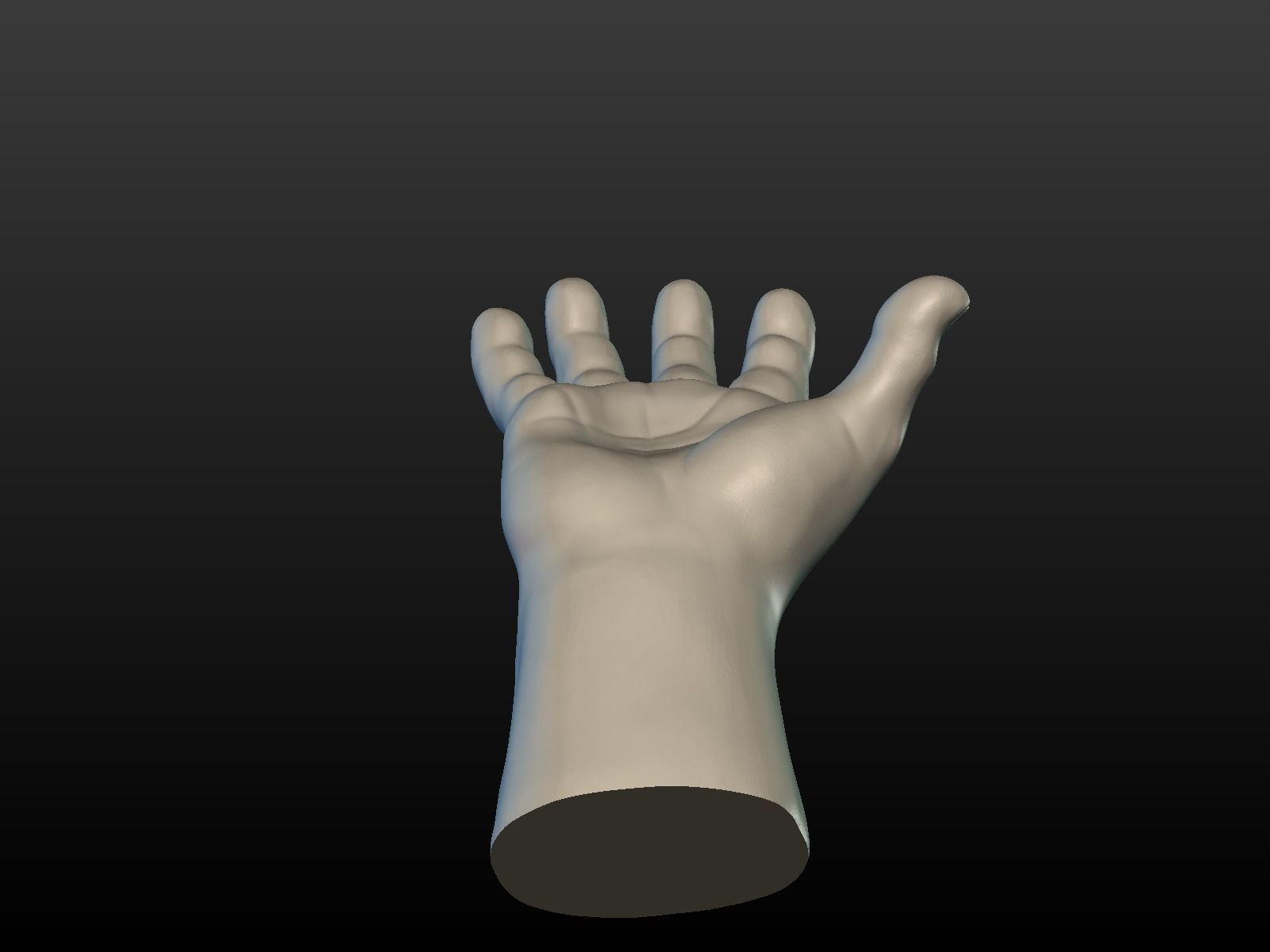 High Poly Hand 3D model 3D printable | CGTrader