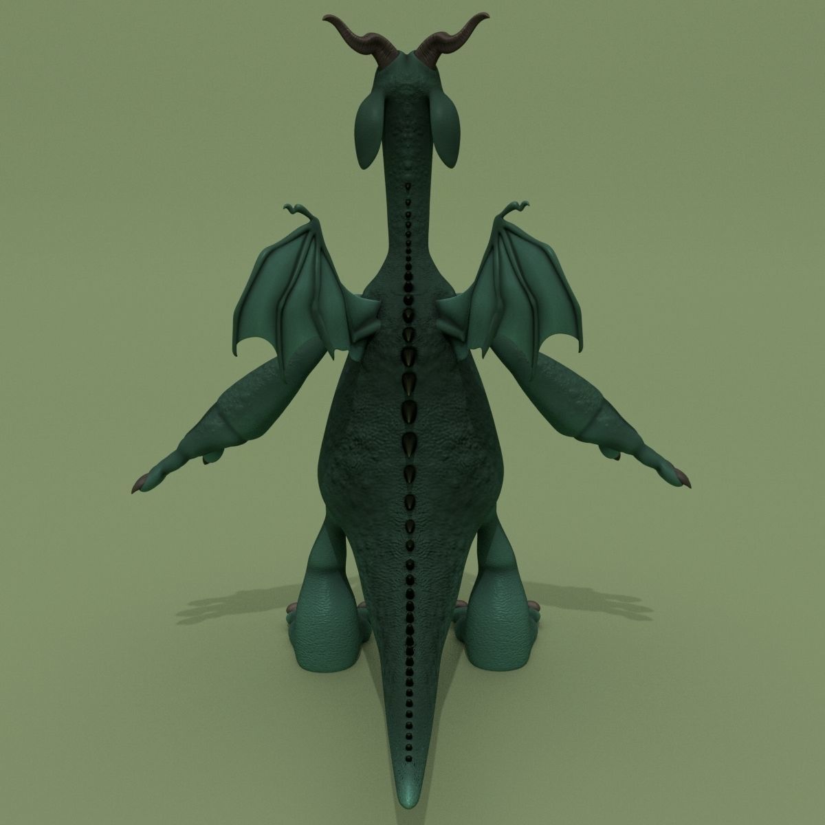 Cartoon Dragon Goat 3D model | CGTrader