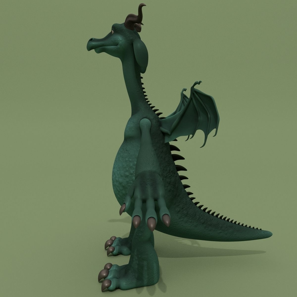 Cartoon Dragon Goat 3D model | CGTrader